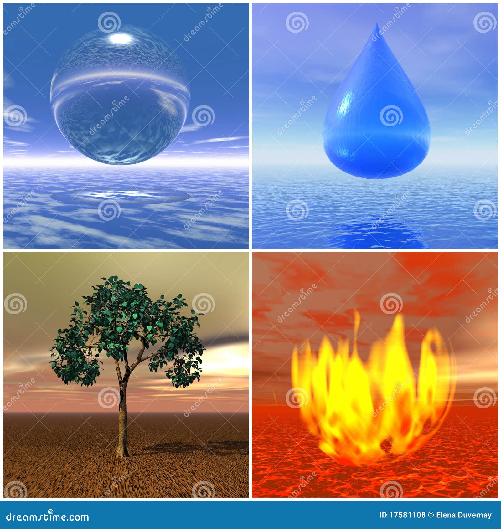 Four elements stock illustration. Illustration of four - 17581108
