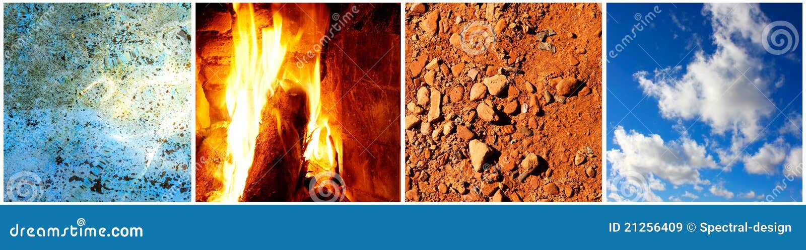 Four elements stock image. Image of collage, elements - 21256409