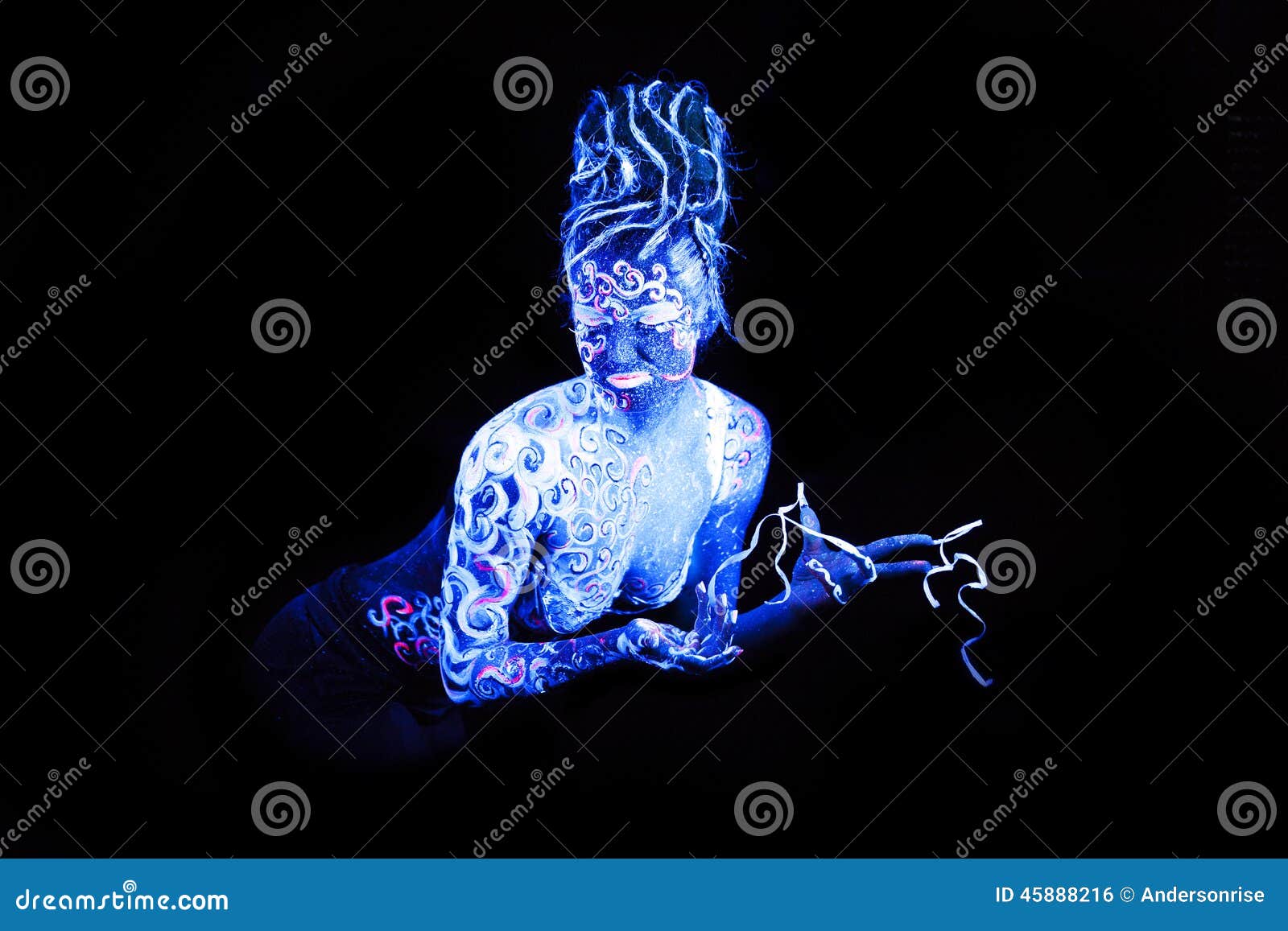 Four elements, air stock photo. Image of four, makeup - 45888216