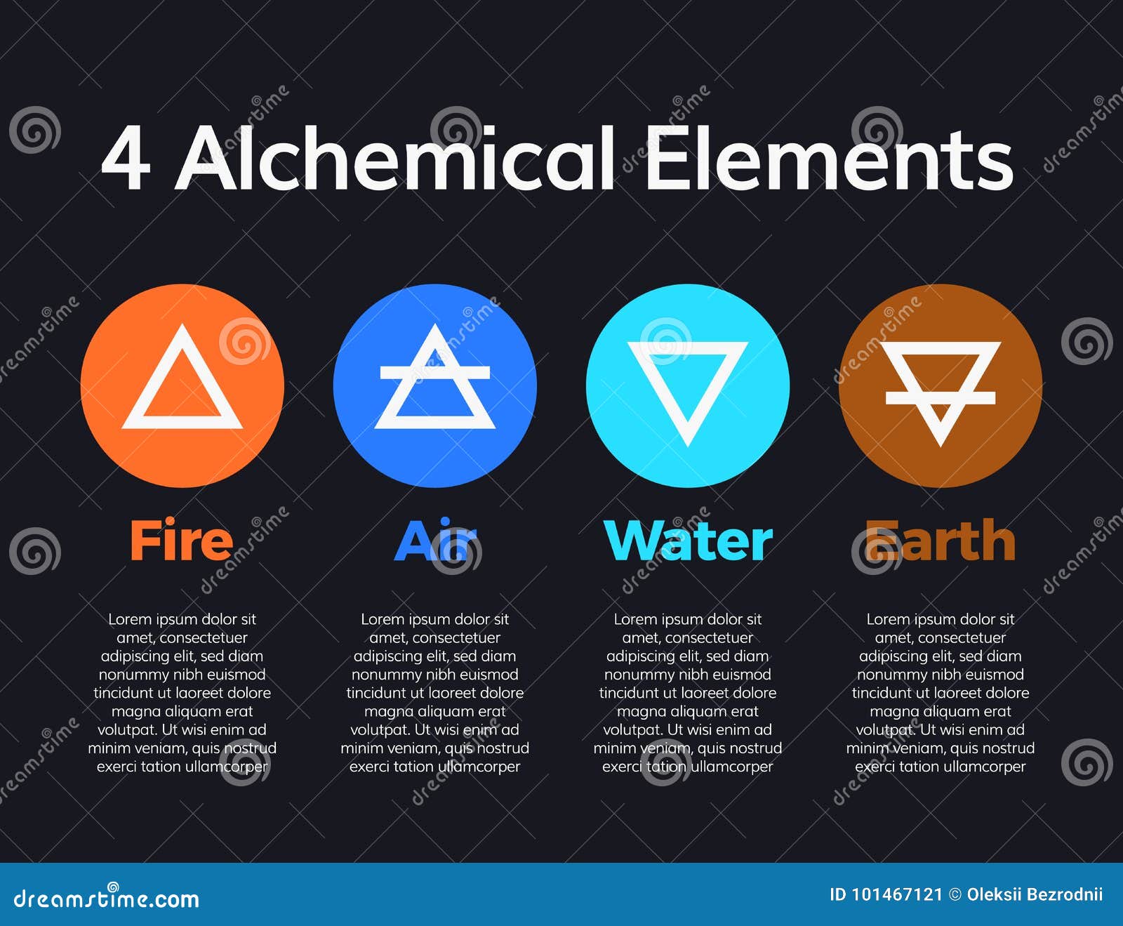 Four elements icons stock vector. Illustration of drawings - 101467121