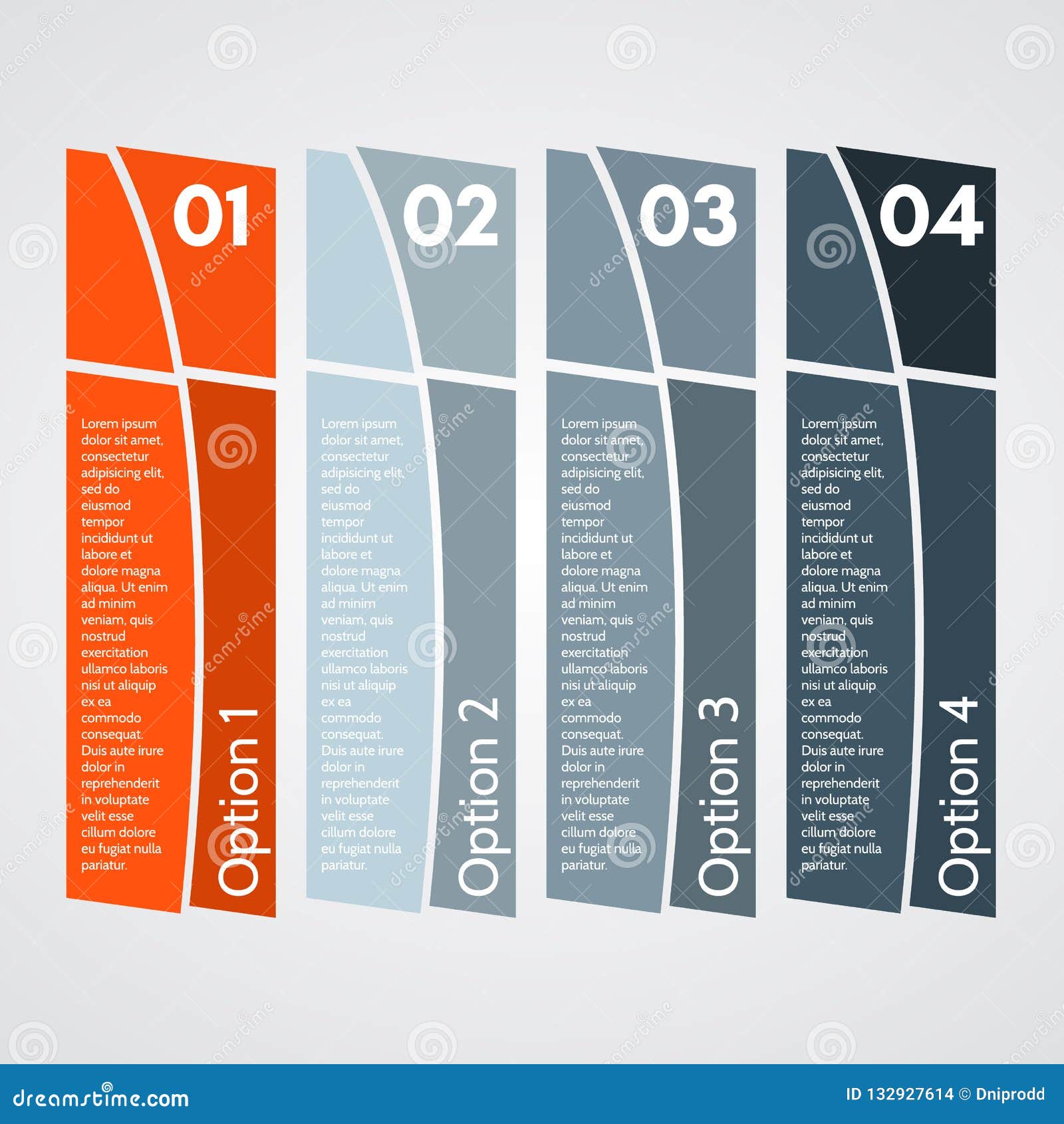 Four Elements of Infographic Design Stock Vector - Illustration of flat ...