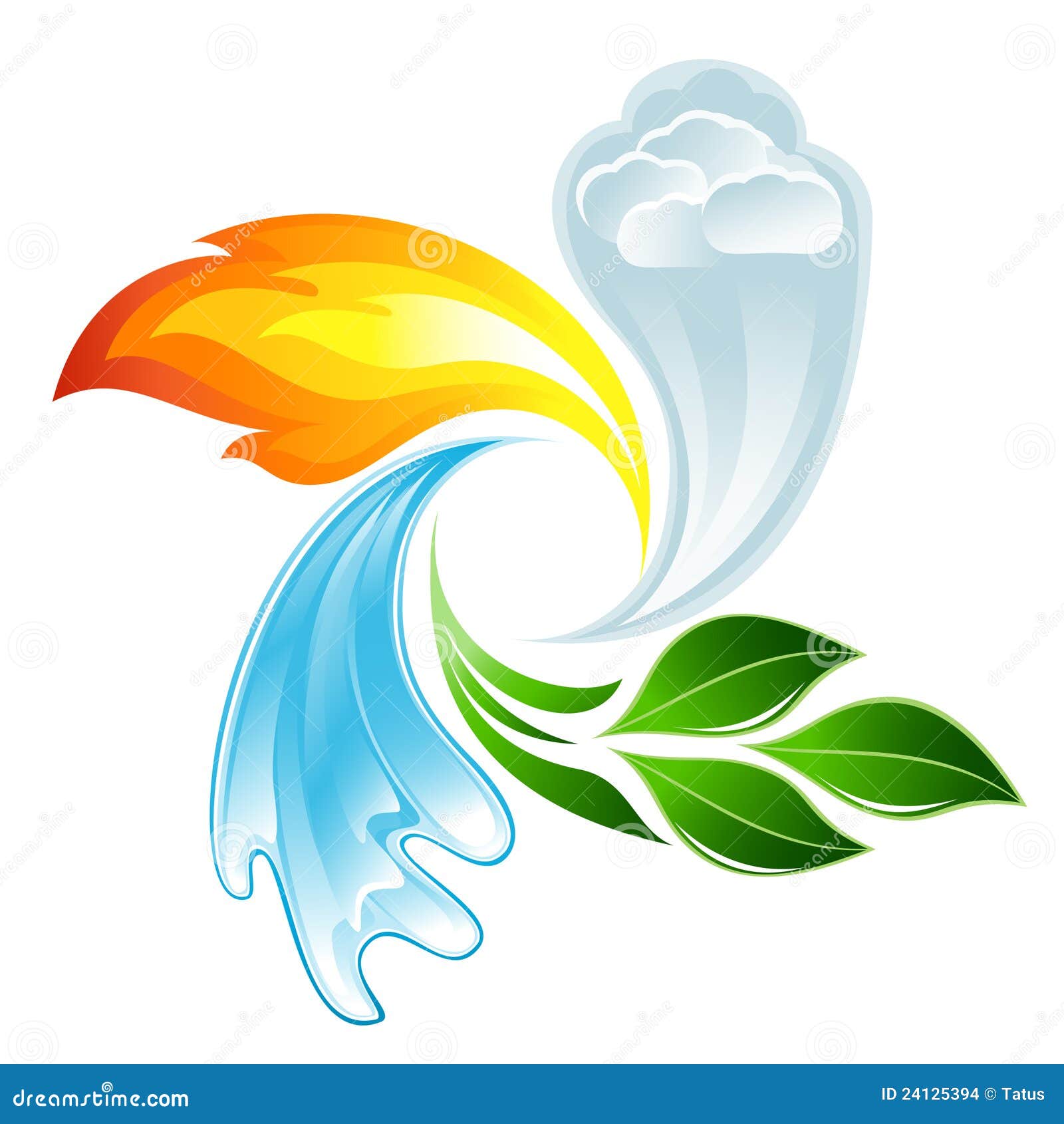 The four elements of life stock vector. Illustration of astrology ...