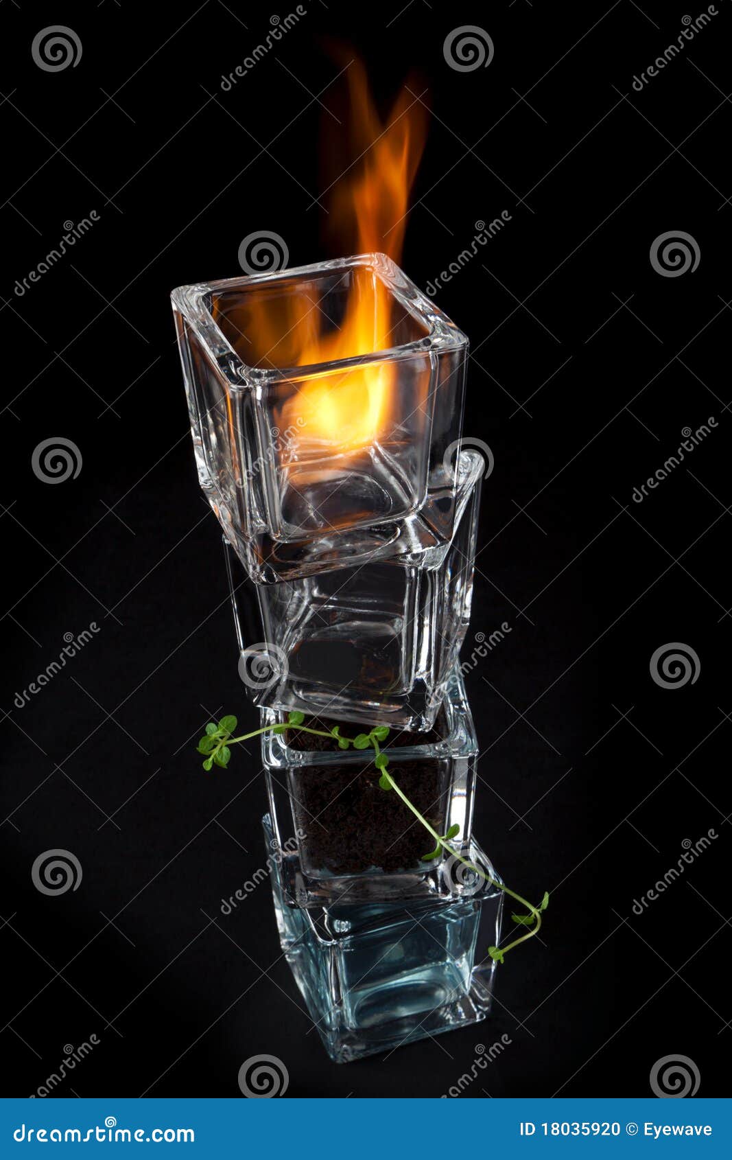 The Four Elements Still-life Stock Photo - Image of symbol, earth: 18035920