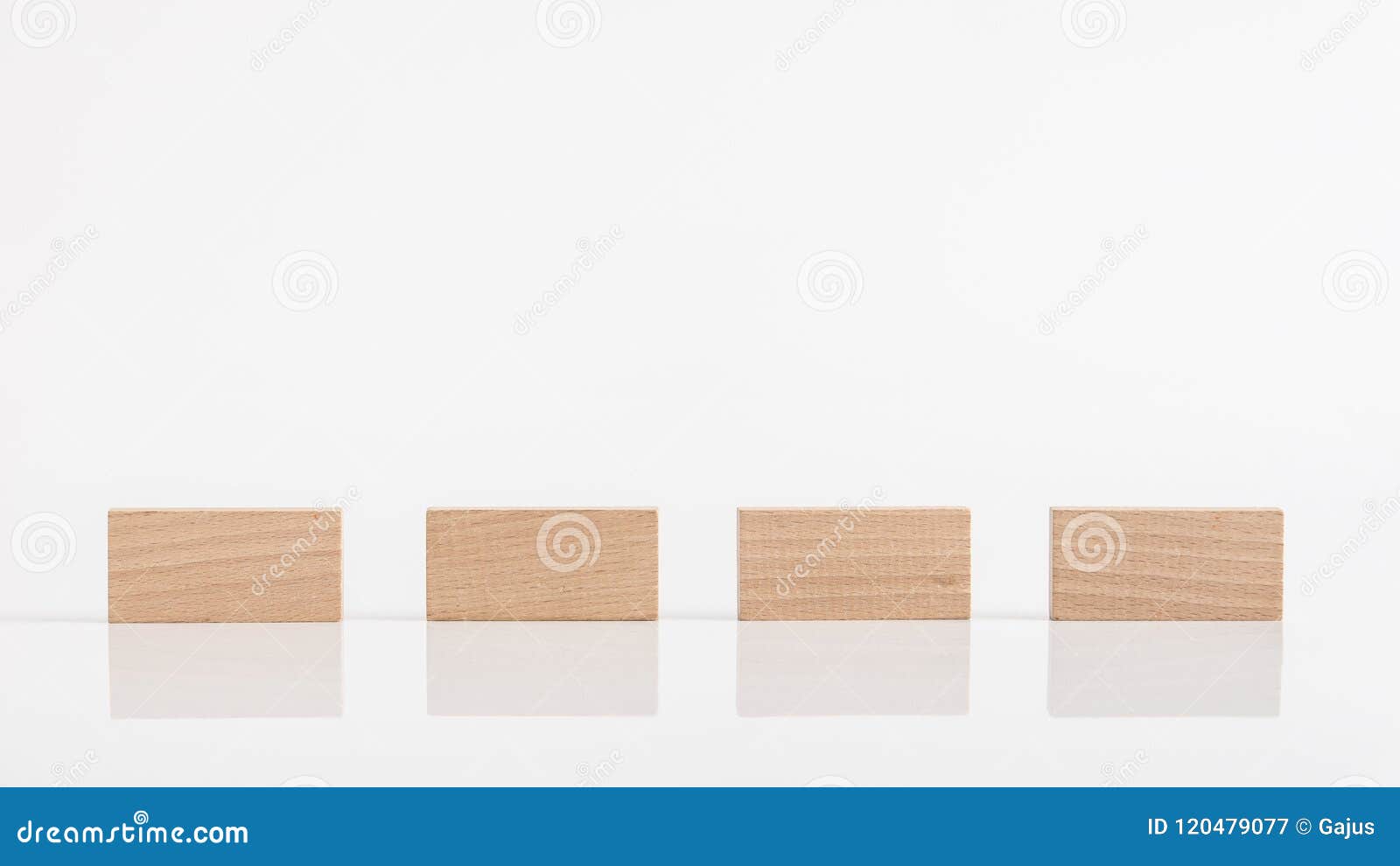 Four empty wooden blocks stock image. Image of abstract - 120479077
