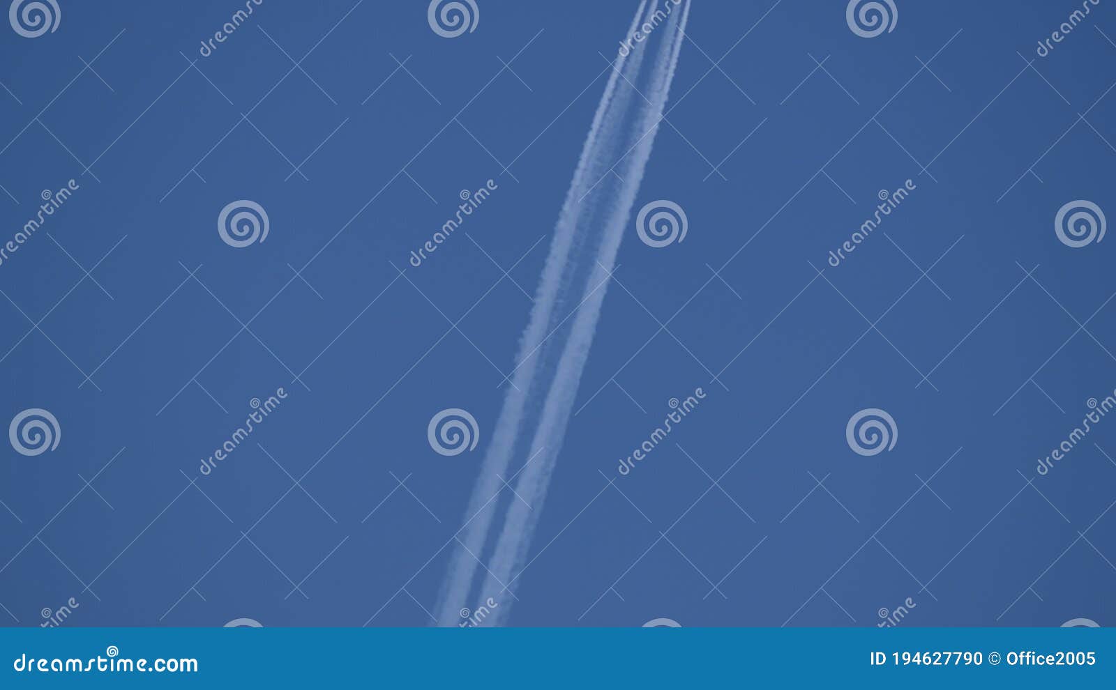Cargo Aircraft in the Sky with Contrail Stock Footage - Video of blue ...