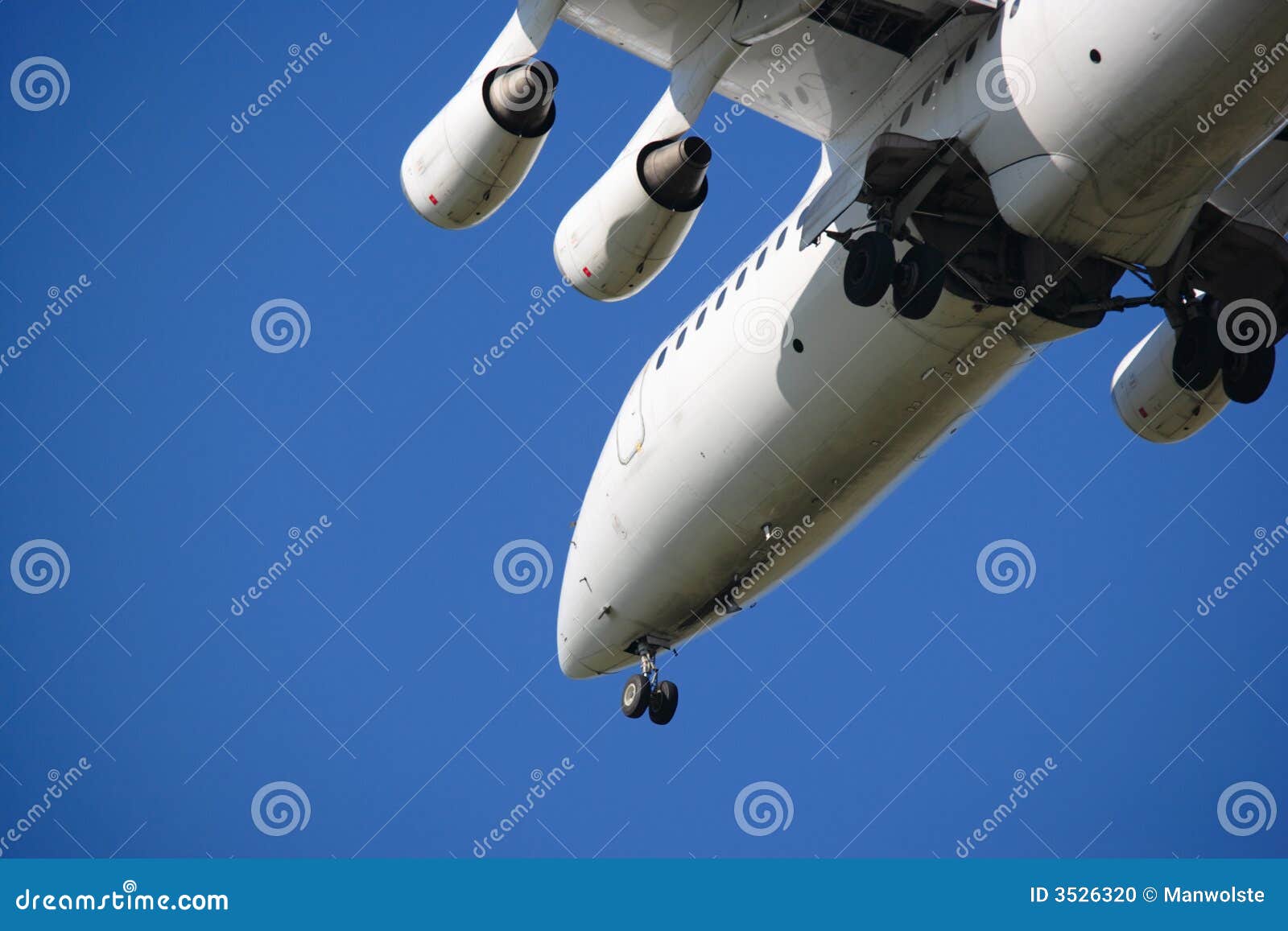 Four engine jet closeup stock photo. Image of industry - 3526320