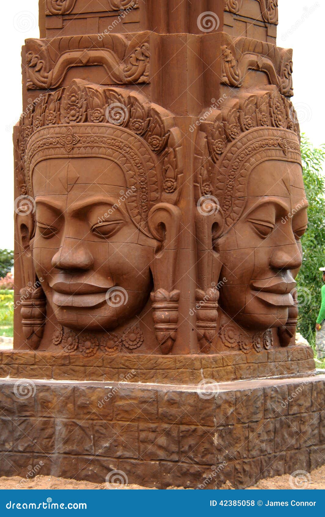 Four Faces Brahma In A Shrine Royalty-Free Stock Photography ...