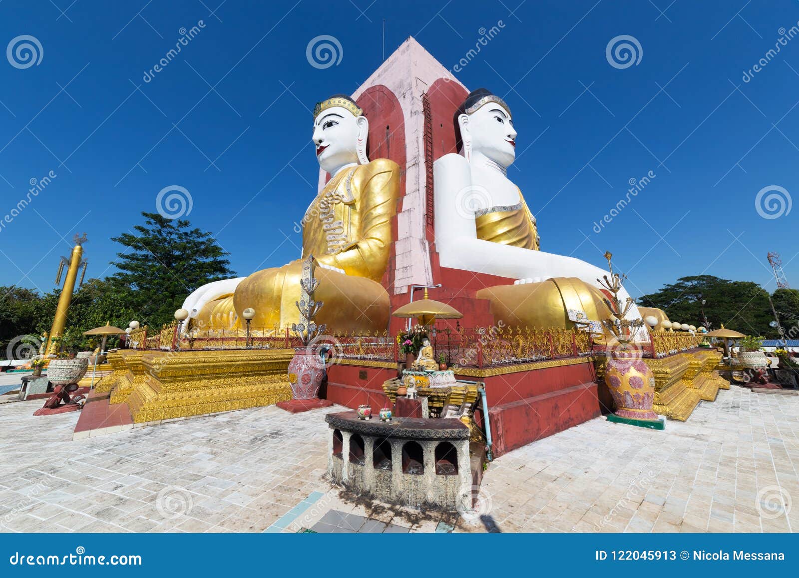 Four Faces Brahma In A Shrine Royalty-Free Stock Photography ...