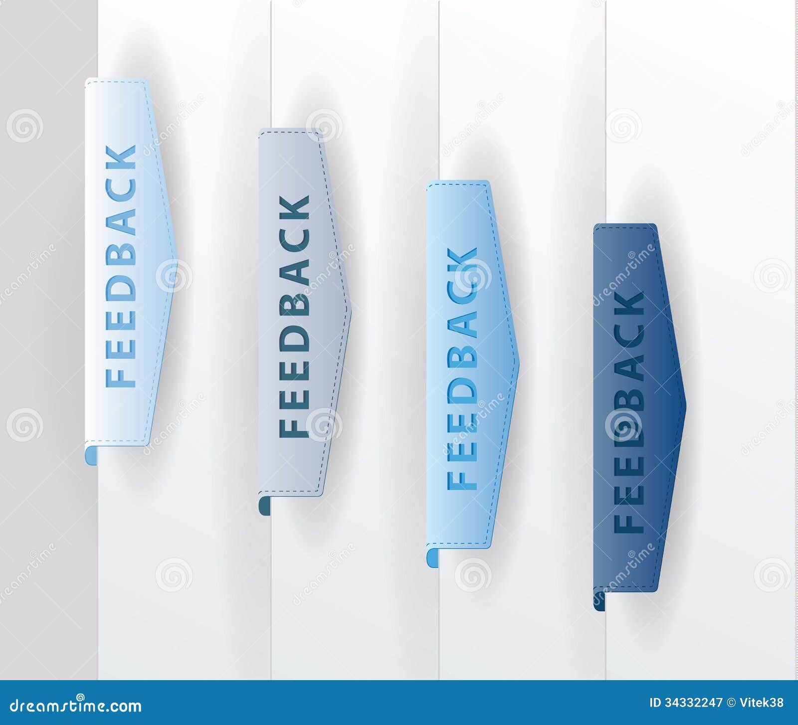 Four feedback buttons. stock vector. Illustration of modern - 34332247
