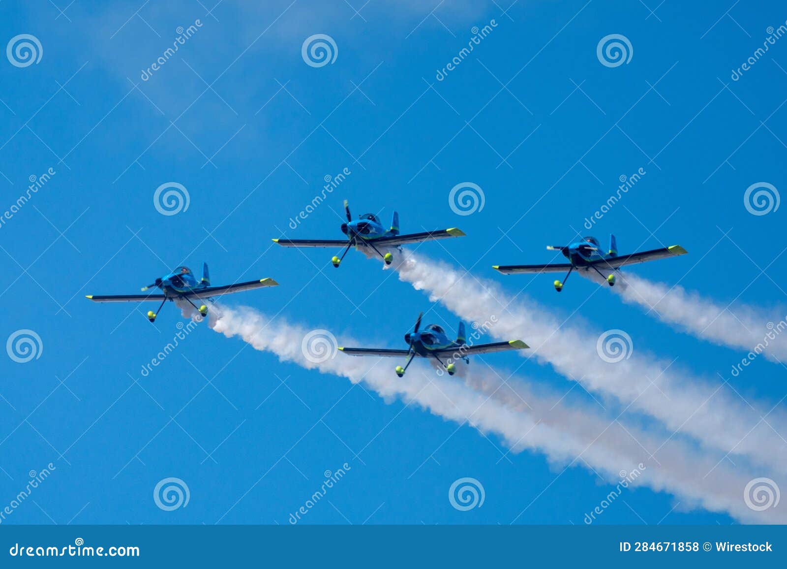 Fighter Jets Flying in a Clear Blue Sky, Creating an Impressive Aerial ...