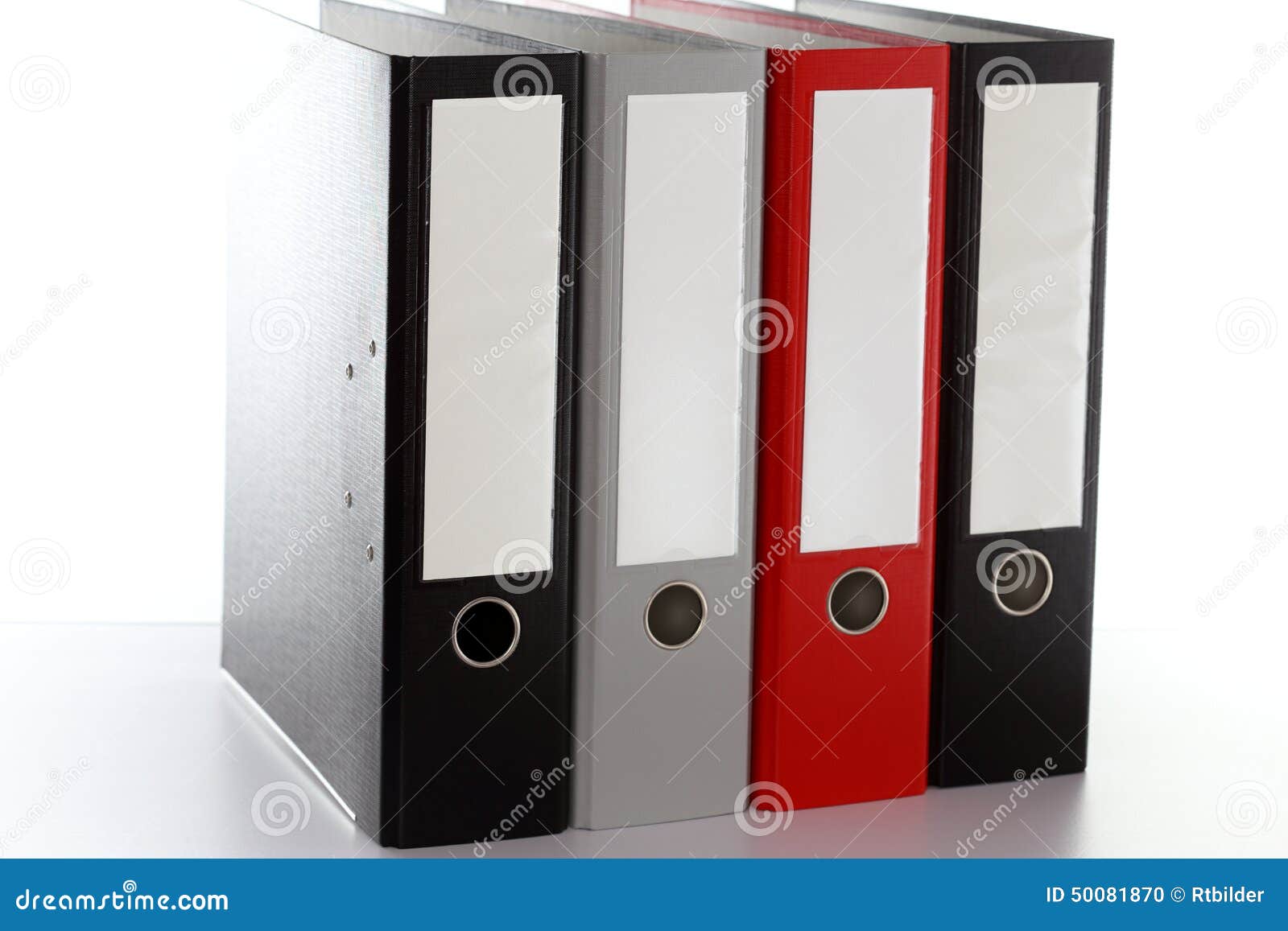 Four file folders stock illustration. Illustration of files - 50081870