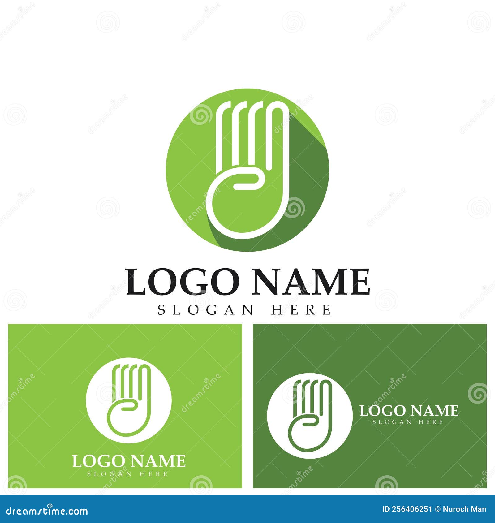 Four Finger Hand Gesture Logo Vector Icon. Stock Vector - Illustration ...