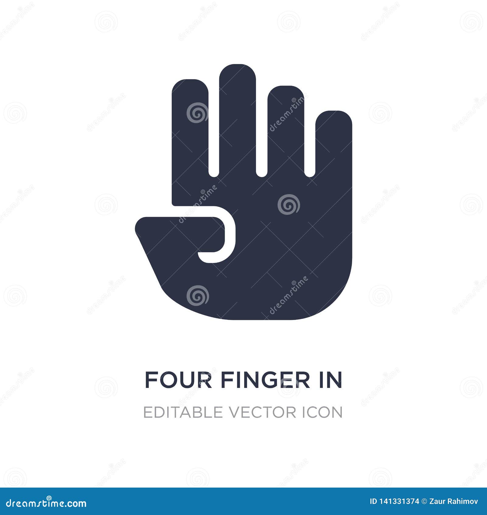 Hand Four Finger Stock Illustrations – 3,068 Hand Four Finger Stock ...