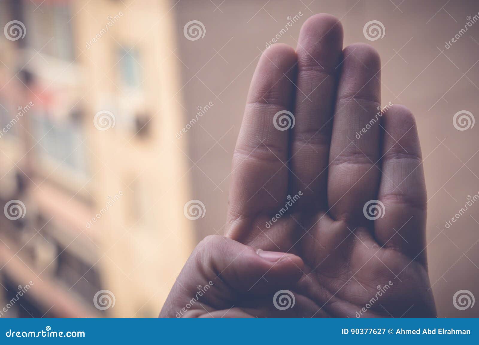 Four fingers stock image. Image of point, male, showing - 90377627