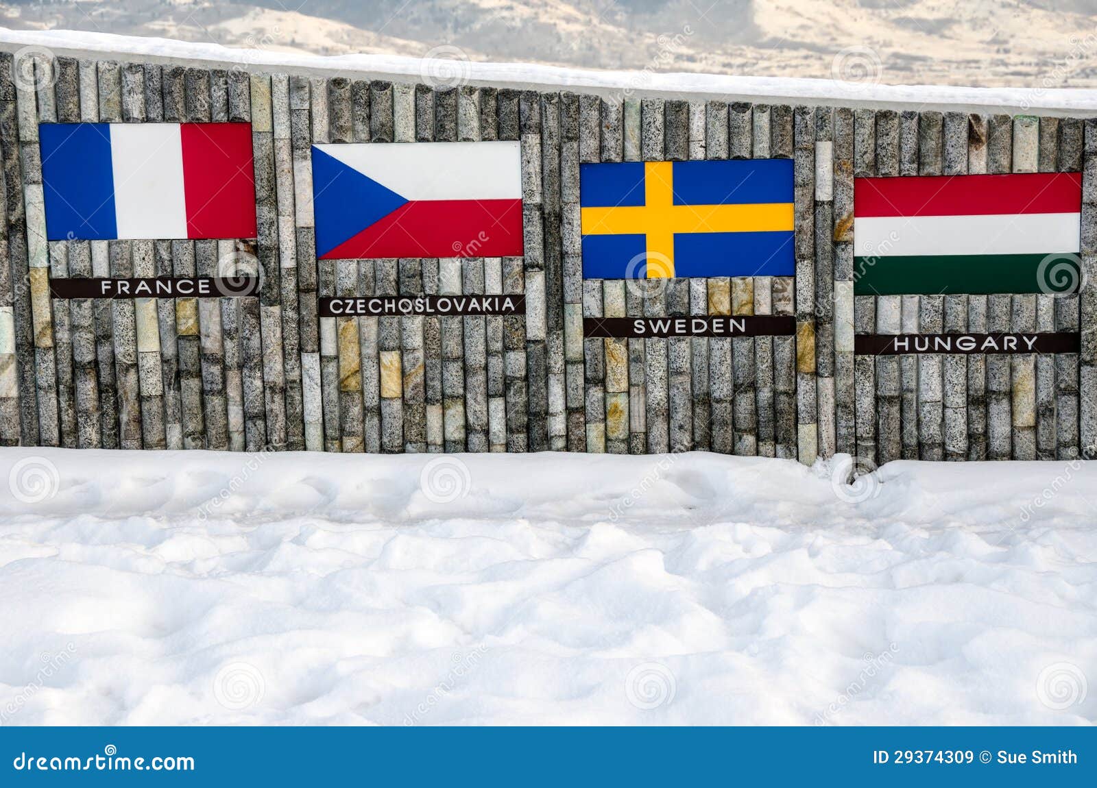 Four Flags stock image. Image of flag, memorials, montana - 29374309