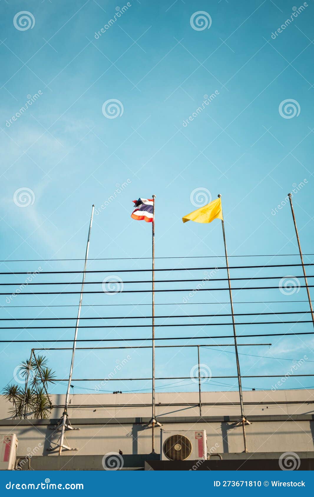 Four Flags With The Symbols Of The Football Championship `Euro 2020 ...