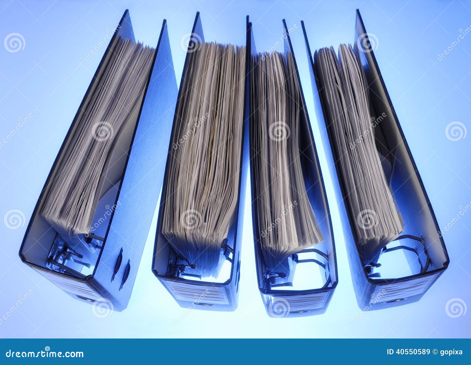Four folders stock image. Image of studium, regulations - 40550589