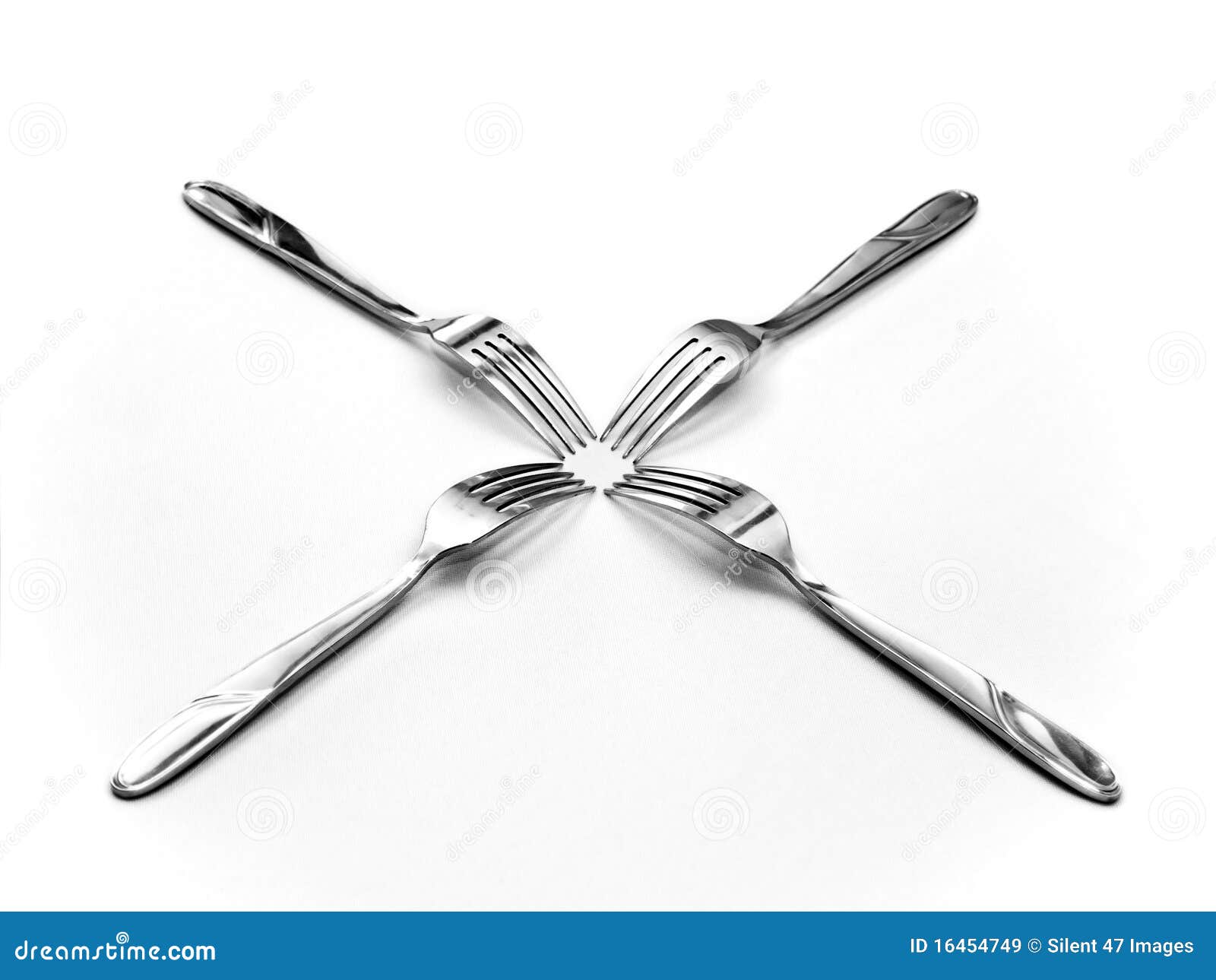 Four forks stock image. Image of service, catering, hunger - 16454749