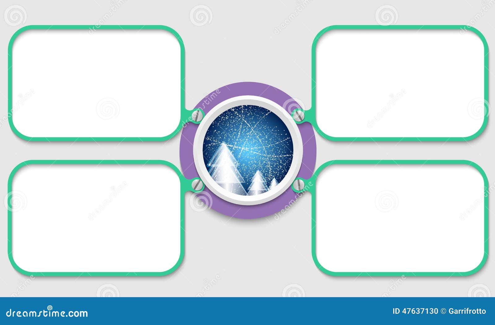 Four frame stock vector. Illustration of abstract, advertisement - 47637130