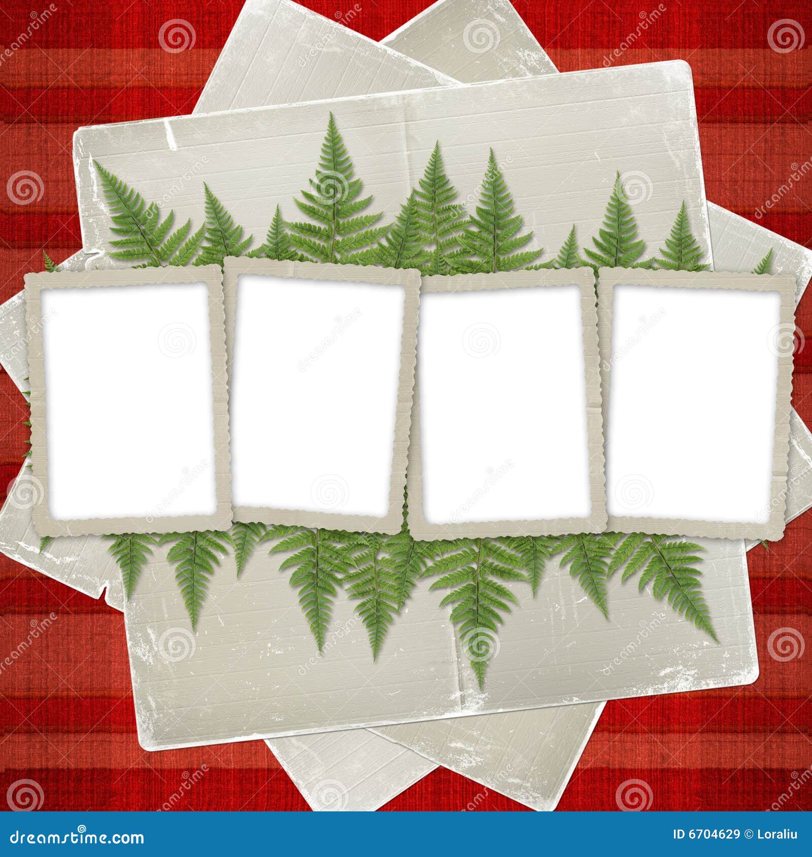 Four frame for photos stock illustration. Illustration of album - 6704629