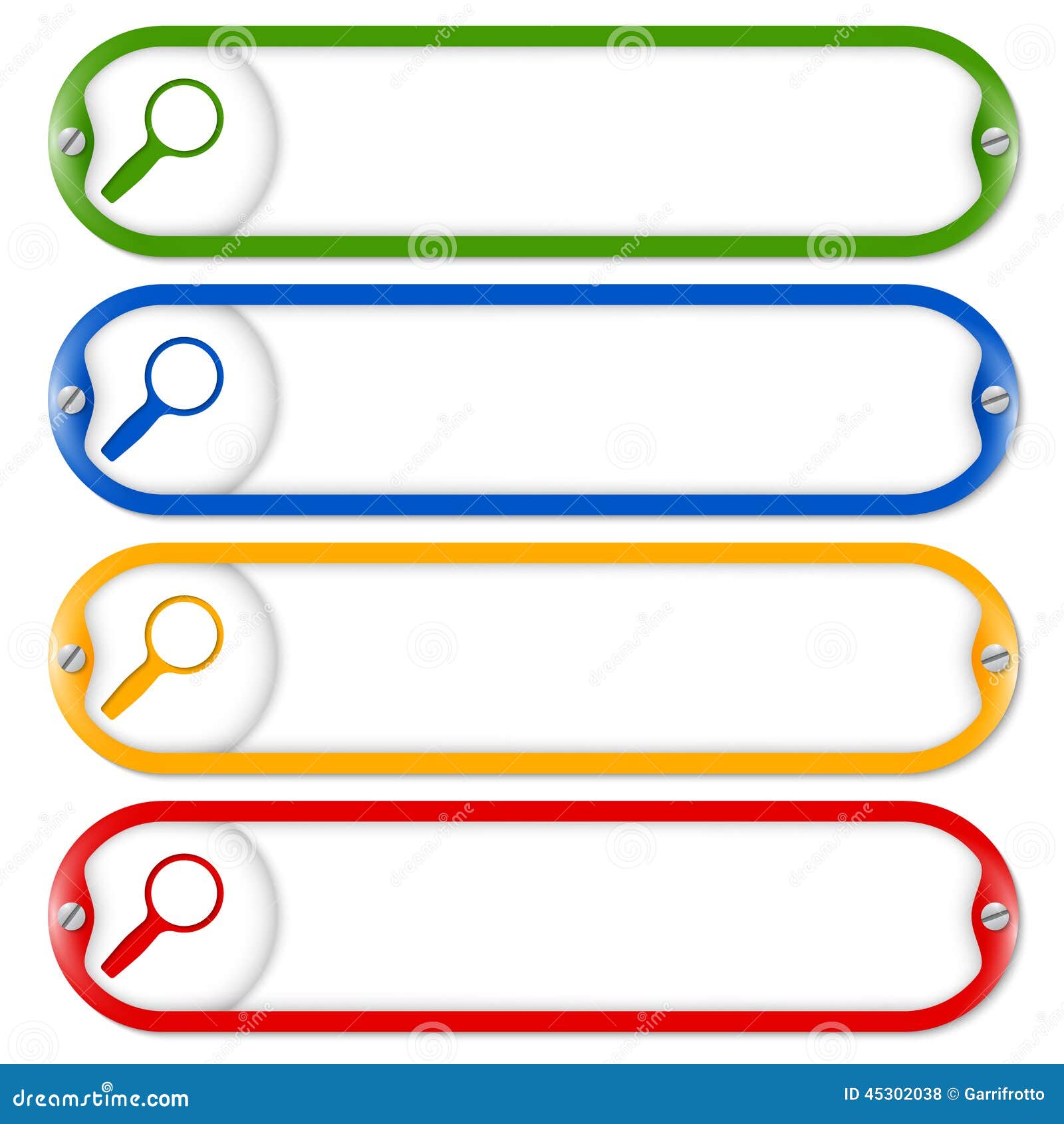 Four frames stock illustration. Illustration of button - 45302038