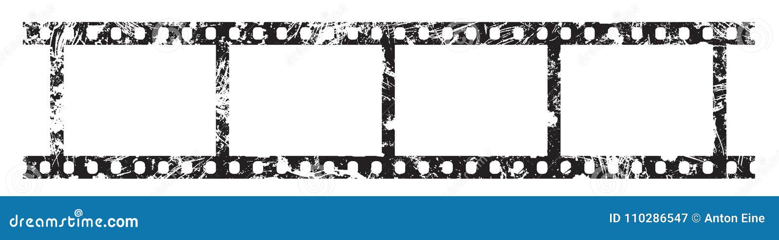 Four Frames of 35 Mm Film Strip Stock Vector - Illustration of slide ...