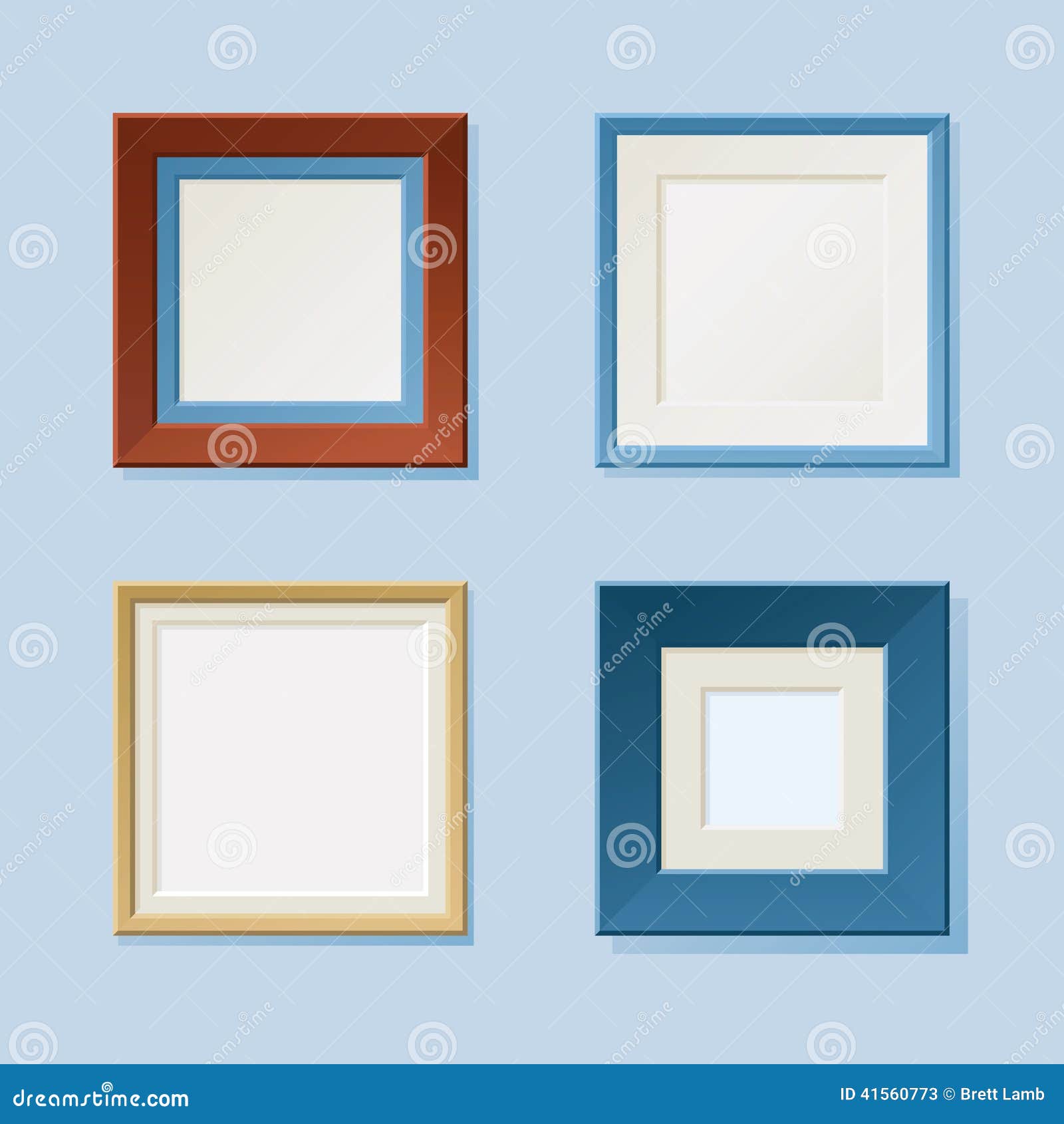 Four Frames stock illustration. Illustration of empty - 41560773