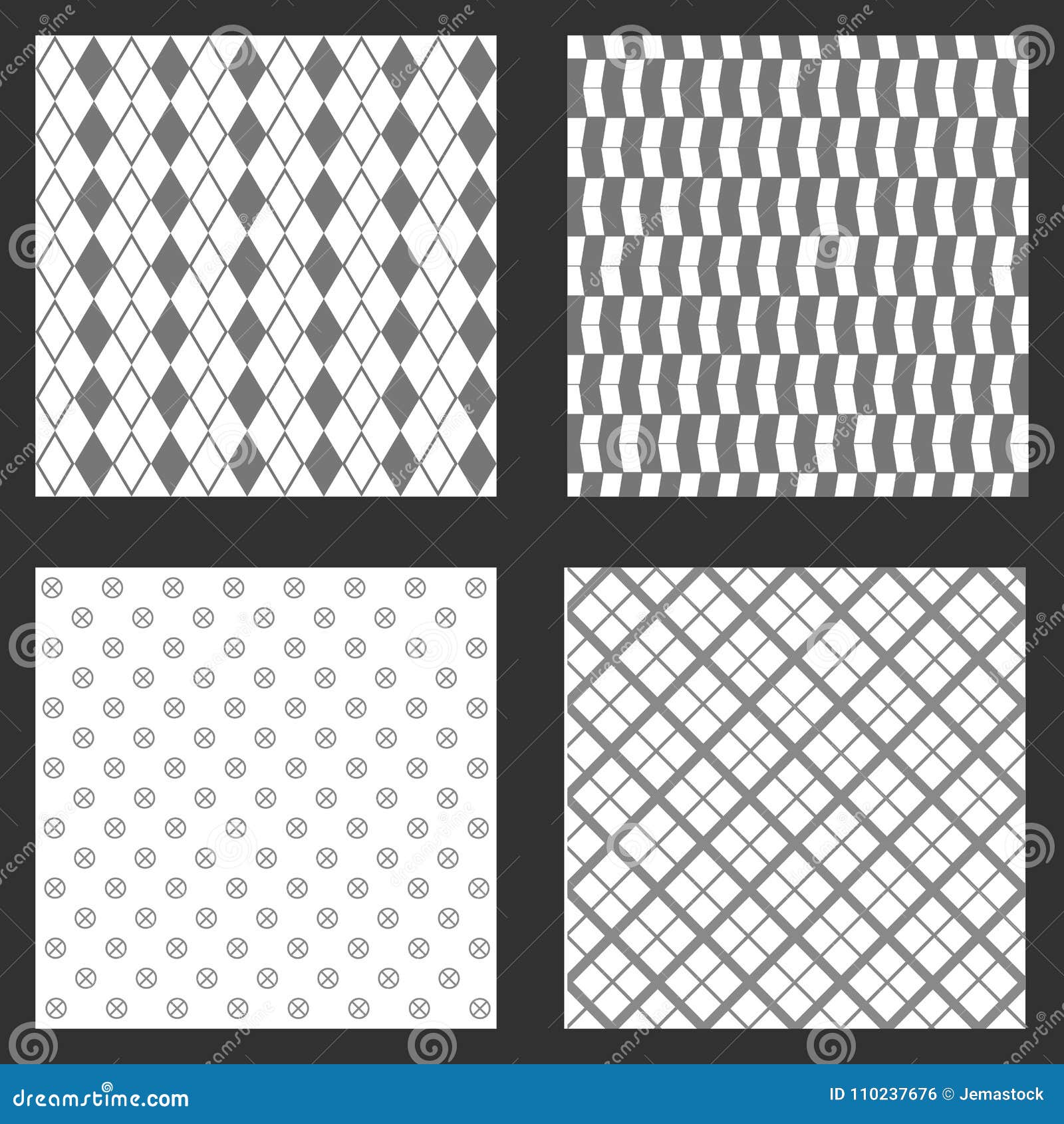 Four Frames of Wallpapers Design Stock Vector - Illustration of design ...
