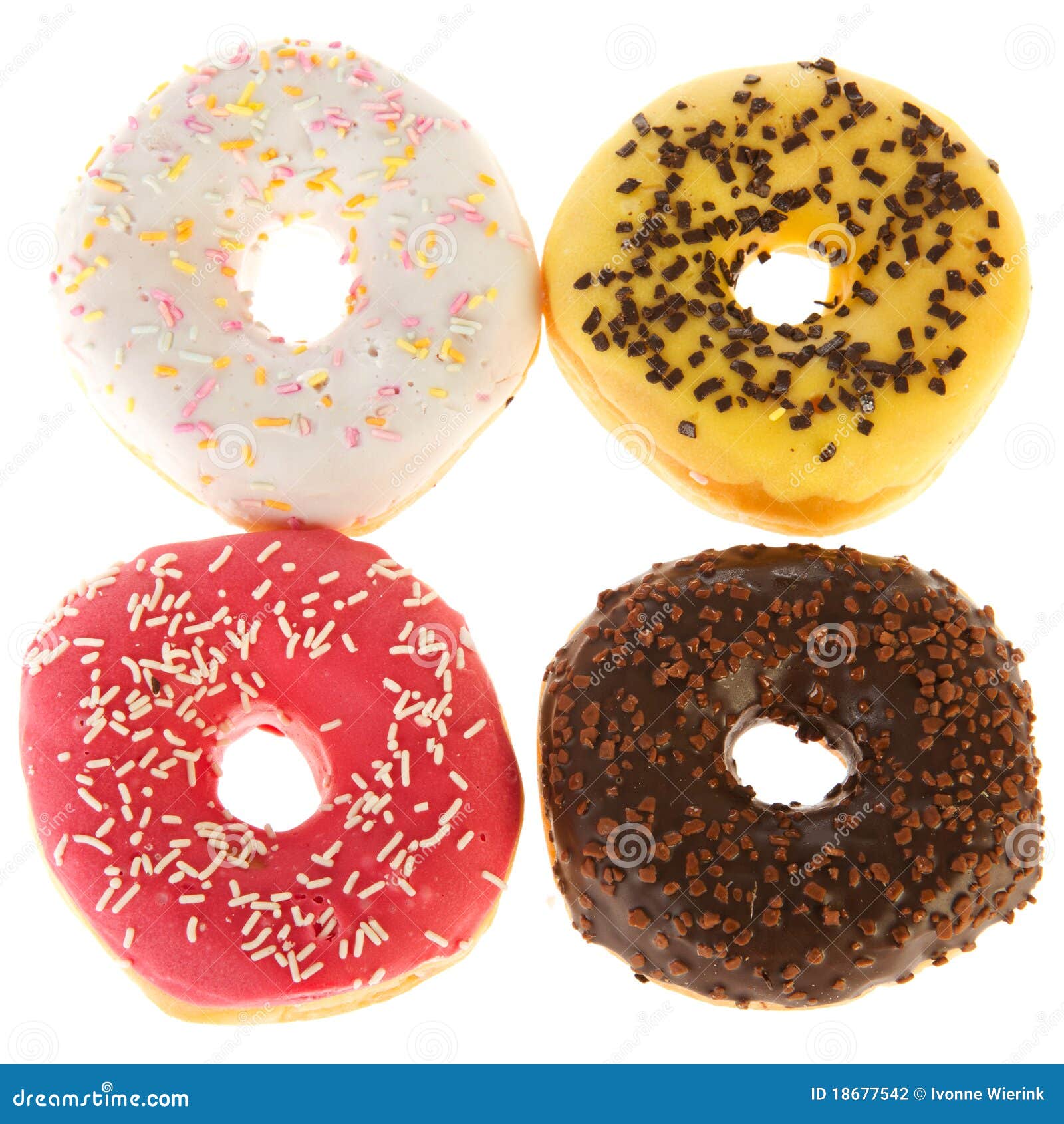 Fresh Donuts In A Box Royalty-Free Stock Image | CartoonDealer.com ...