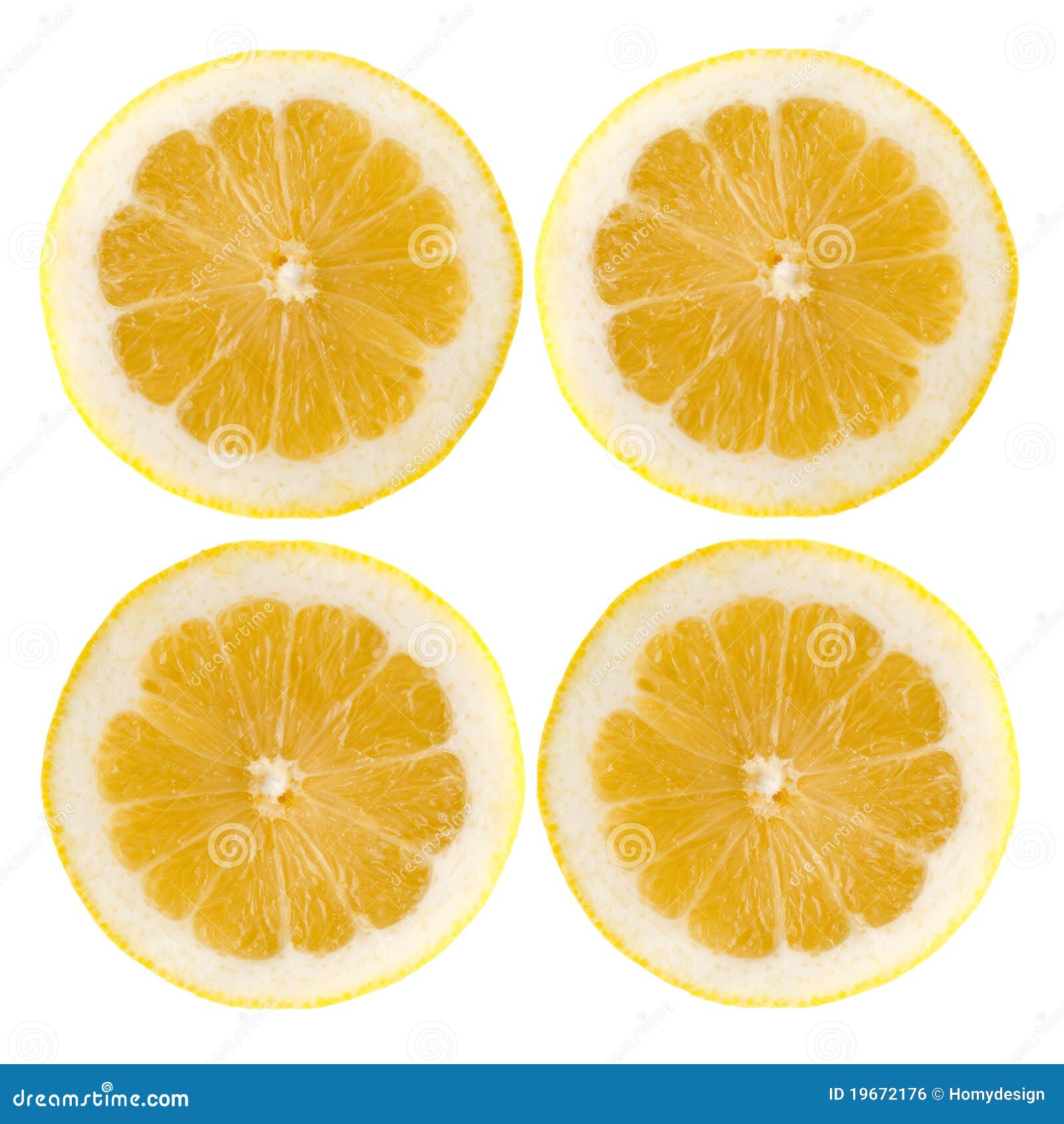 Four fresh lemon halves stock photo. Image of ripe, color - 19672176