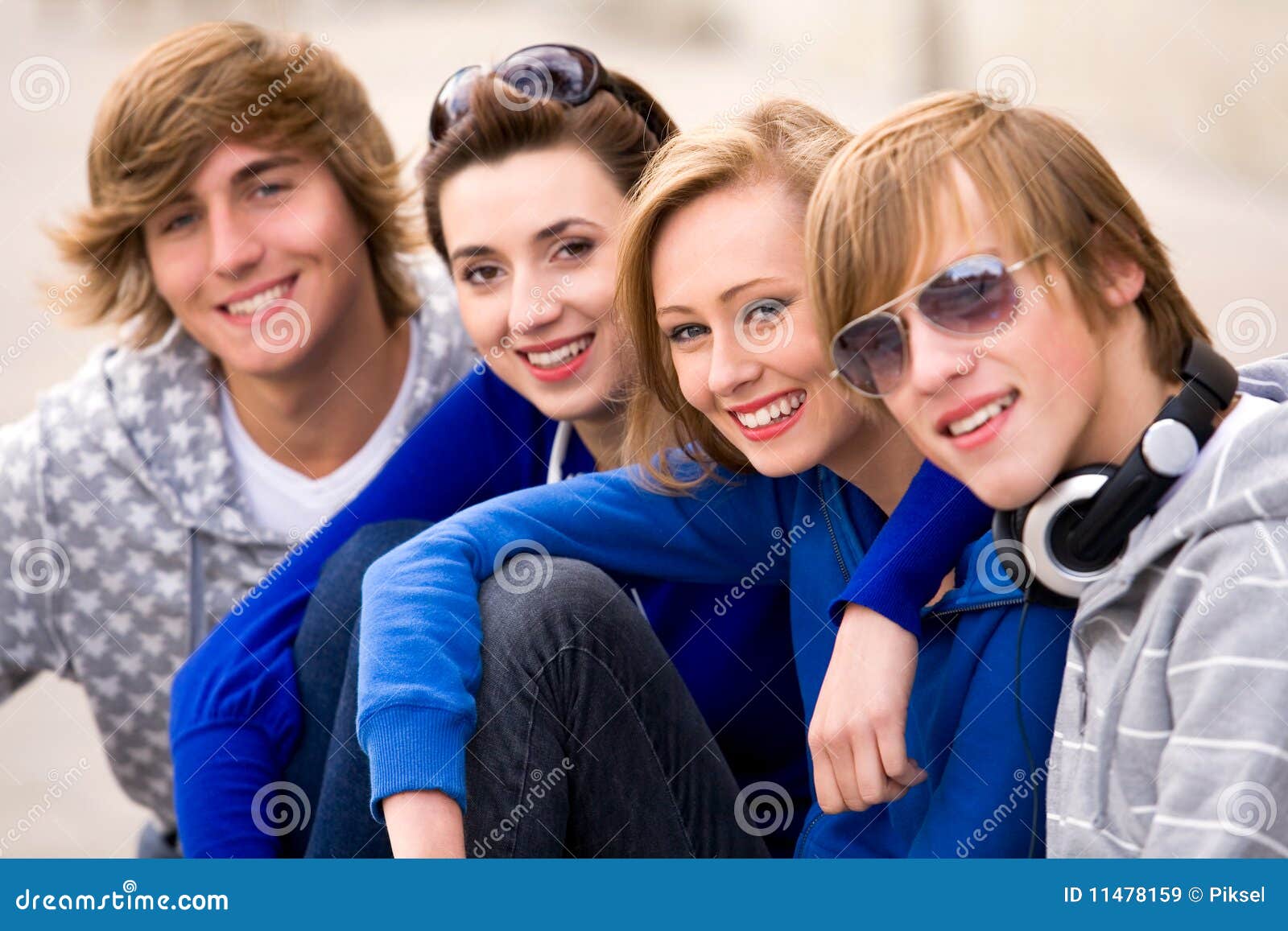 Four friends stock image. Image of carefree, face, people - 11478159