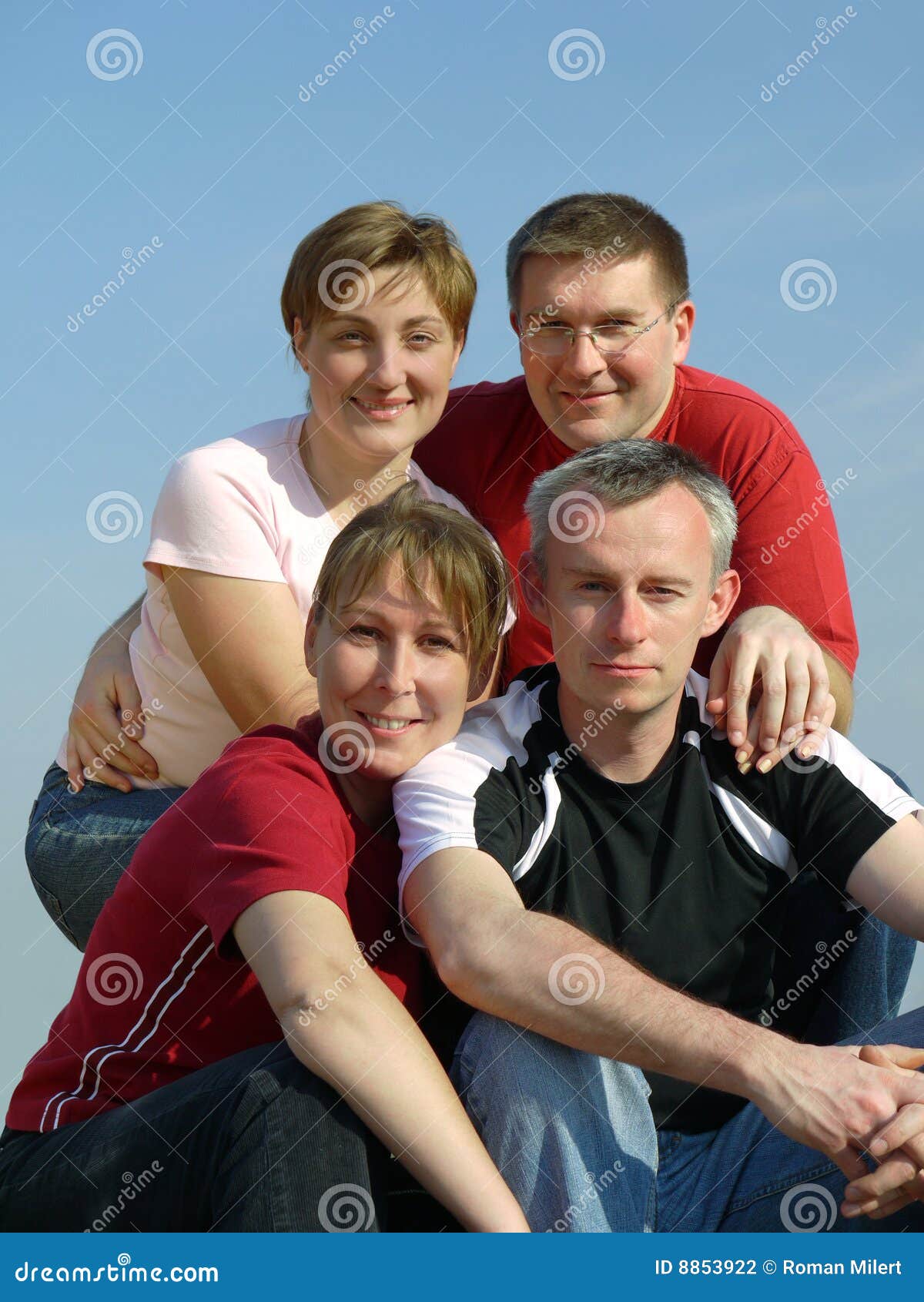Four Friends stock photo. Image of pose, friend, sibling - 8853922