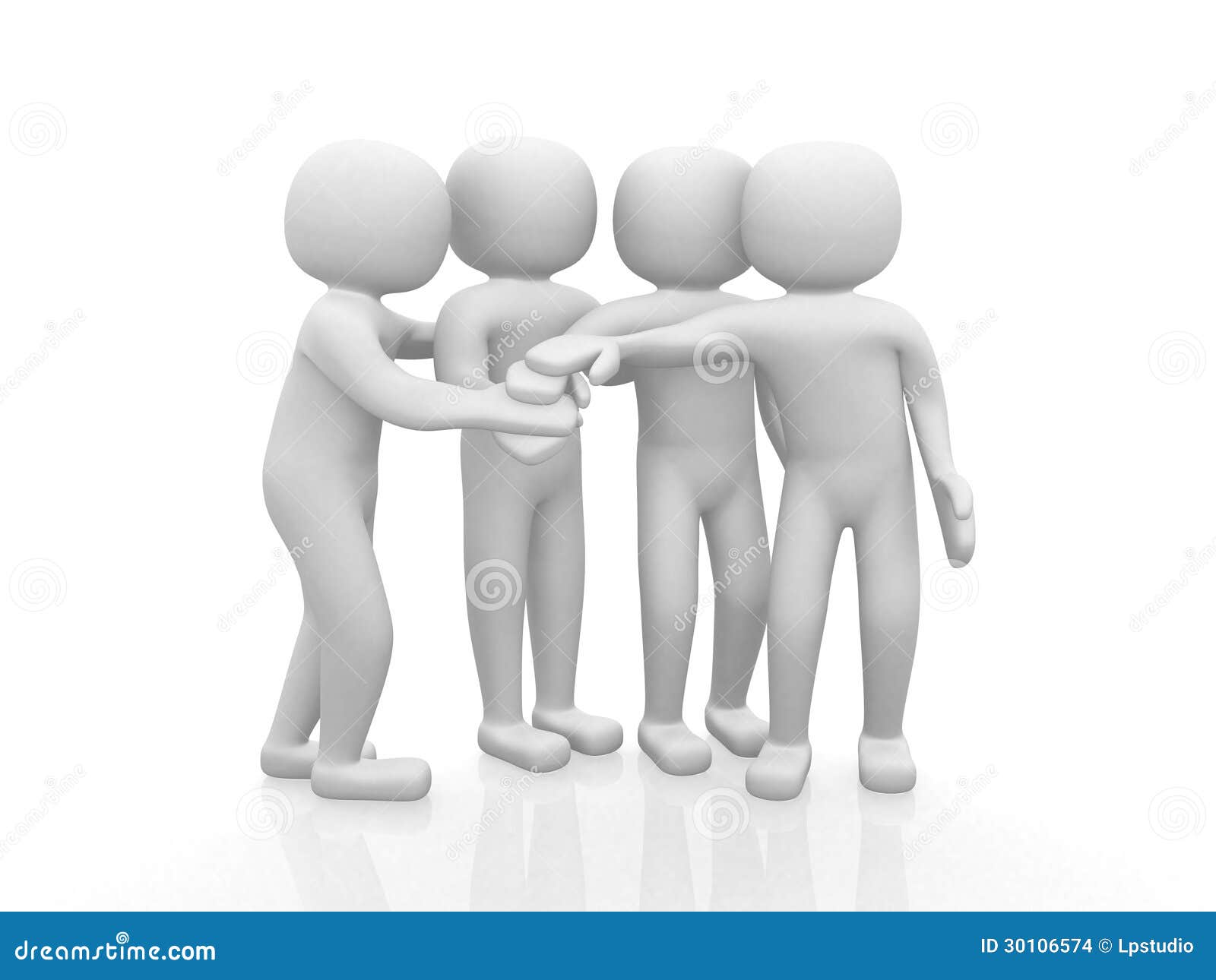 Four Friends Cartoon