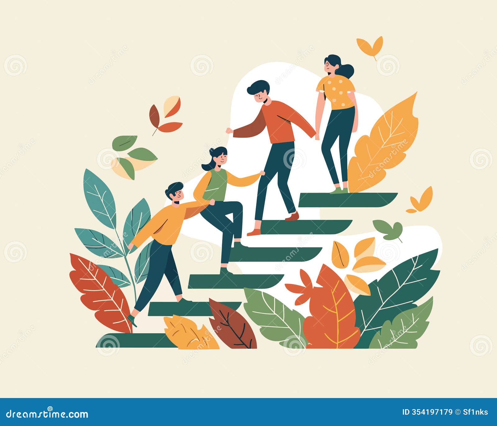 Friends Help Man With Bandage On His Leg Vector Illustration Sketch ...