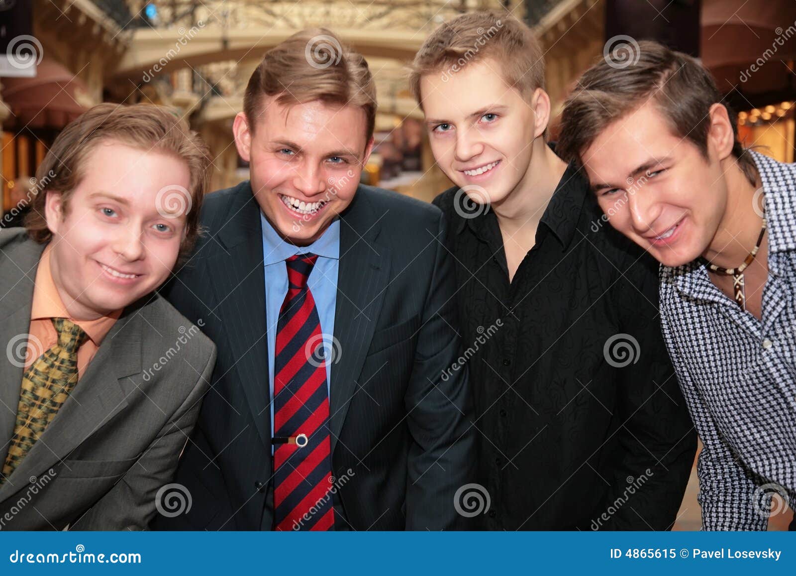 Four friends indoors stock image. Image of group, happy - 4865615