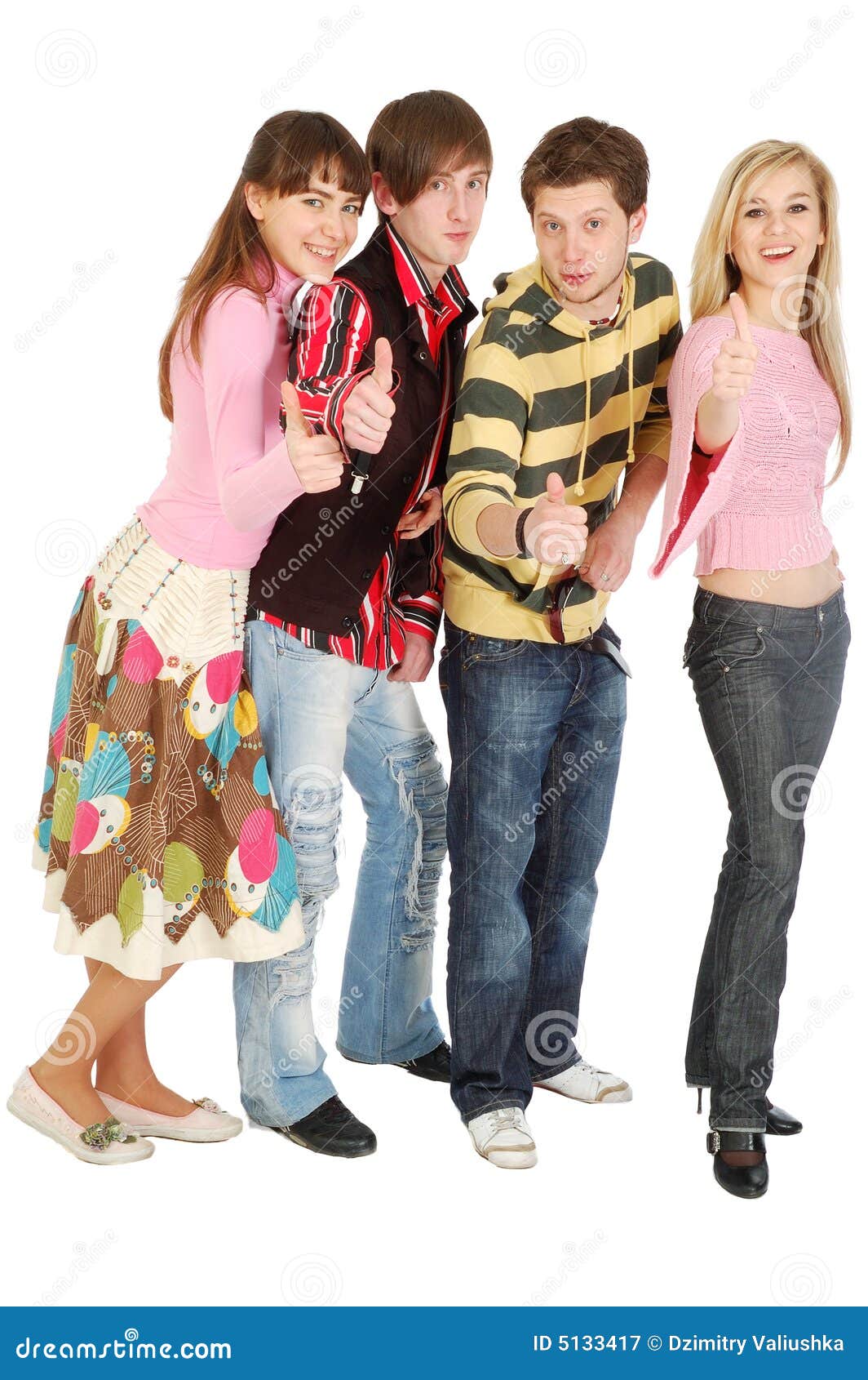 Four friends show OK stock image. Image of four, lifestyle - 5133417