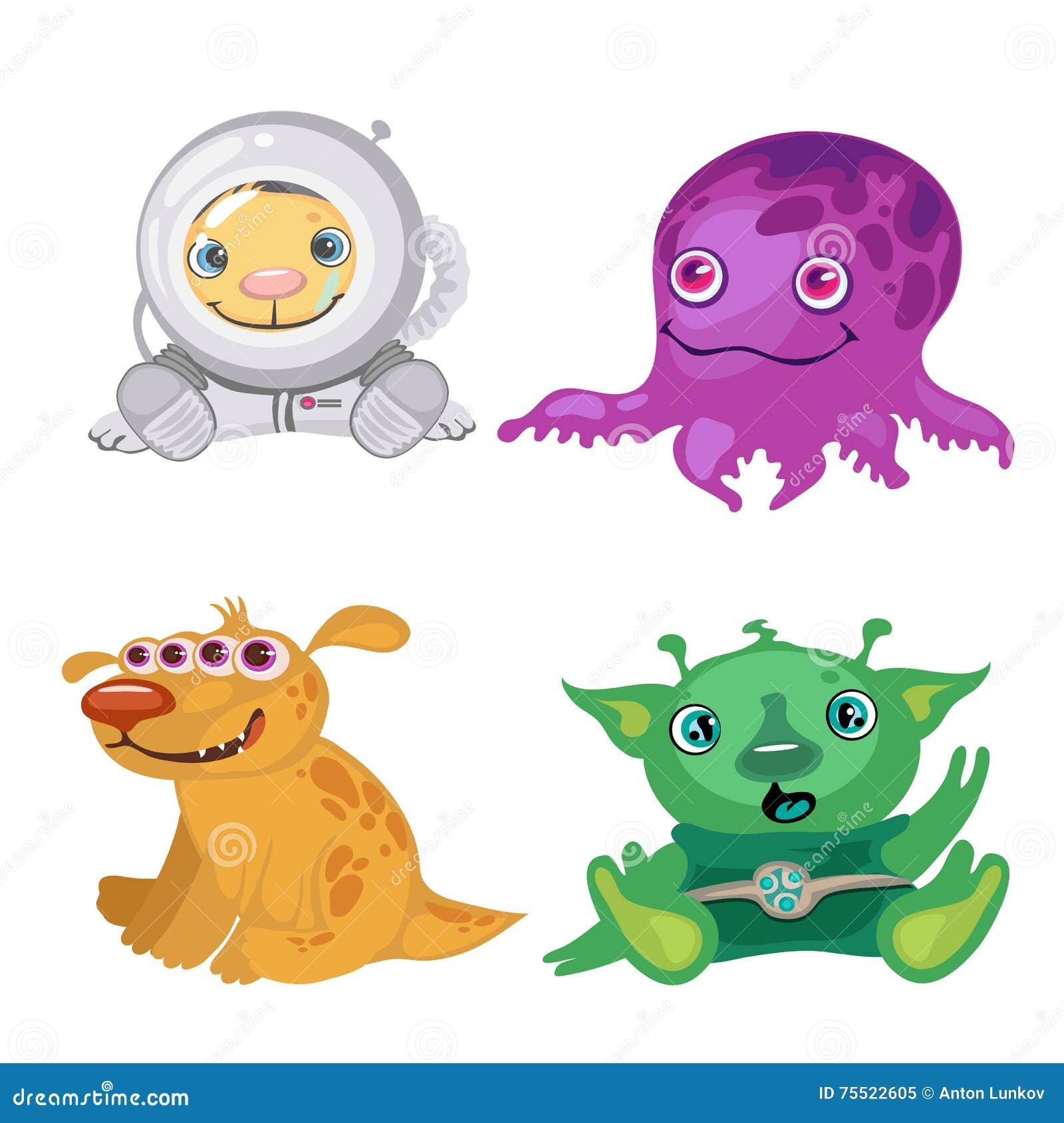 Bizarre Alien Dog Royalty-Free Stock Image | CartoonDealer.com #15408844