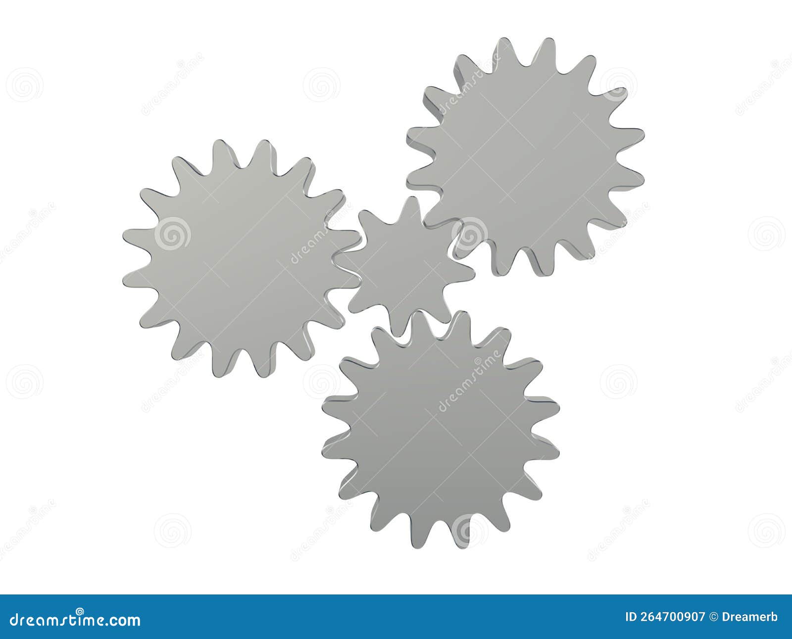 Four Gears Icon. Technology Sign And Machine Mechanisms Isolated Vector ...