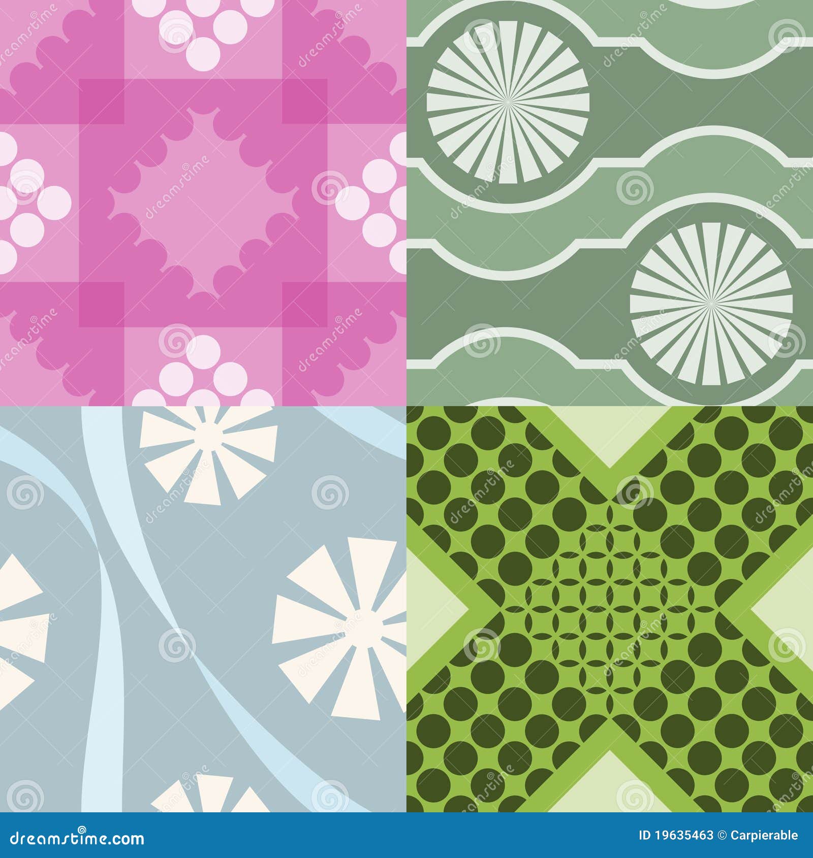 Four geometric patterns stock vector. Illustration of backdrop - 19635463