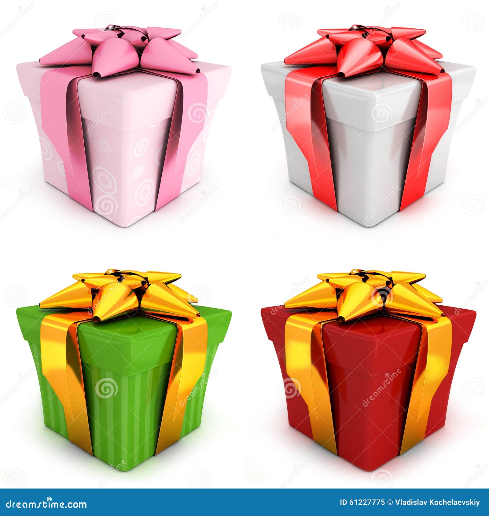 Four gift stock illustration. Illustration of wrap, donative - 61227775