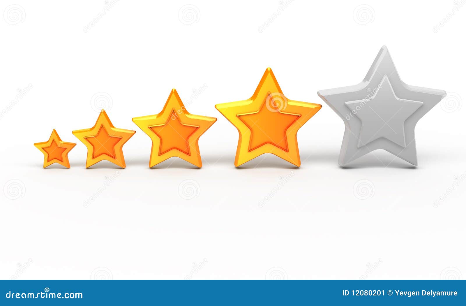Four Gold Star For Ranking Royalty-Free Stock Photography ...
