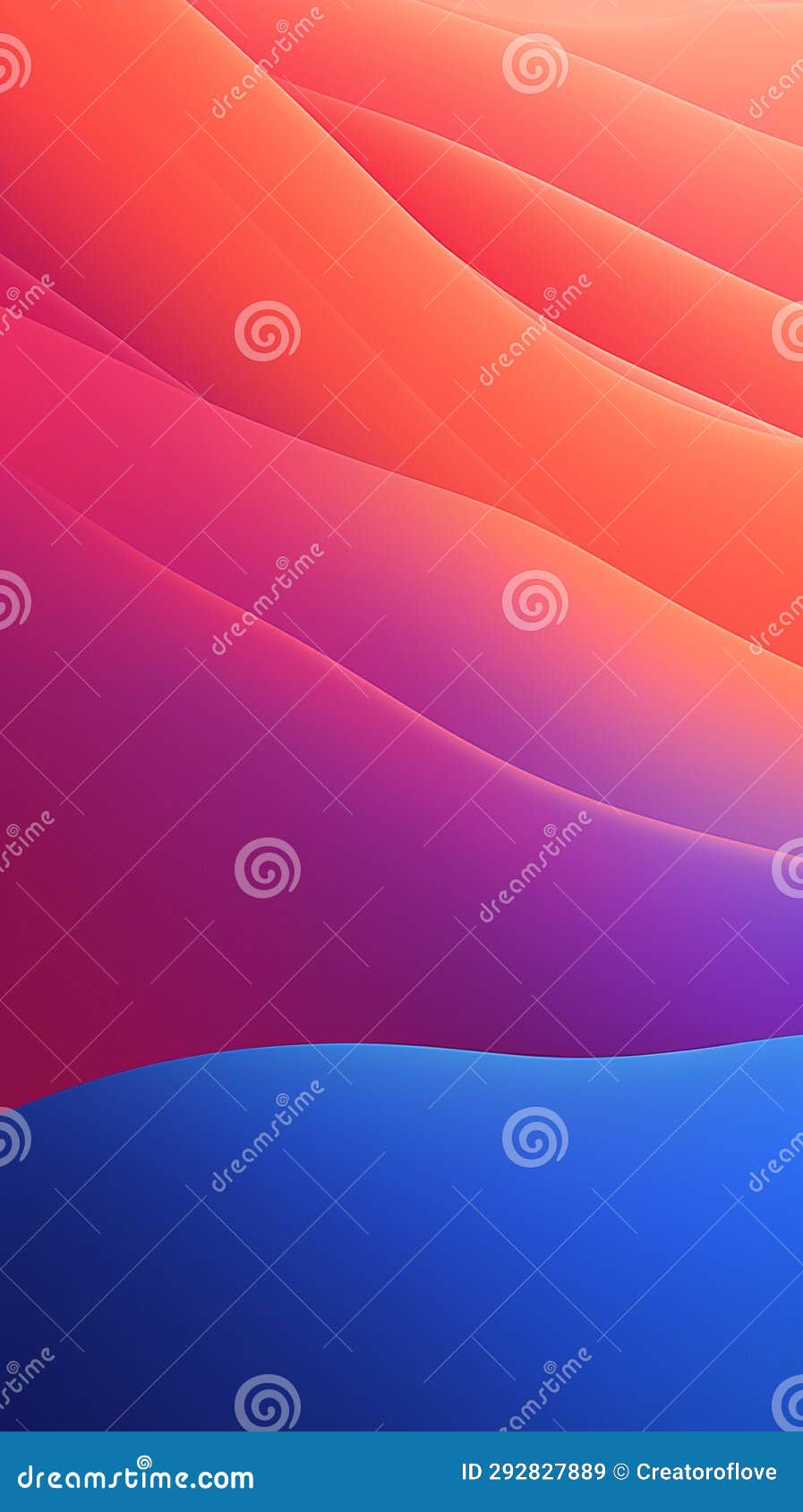 Four Gradient Color Mobile Wallpaper Generative AI Stock Illustration ...