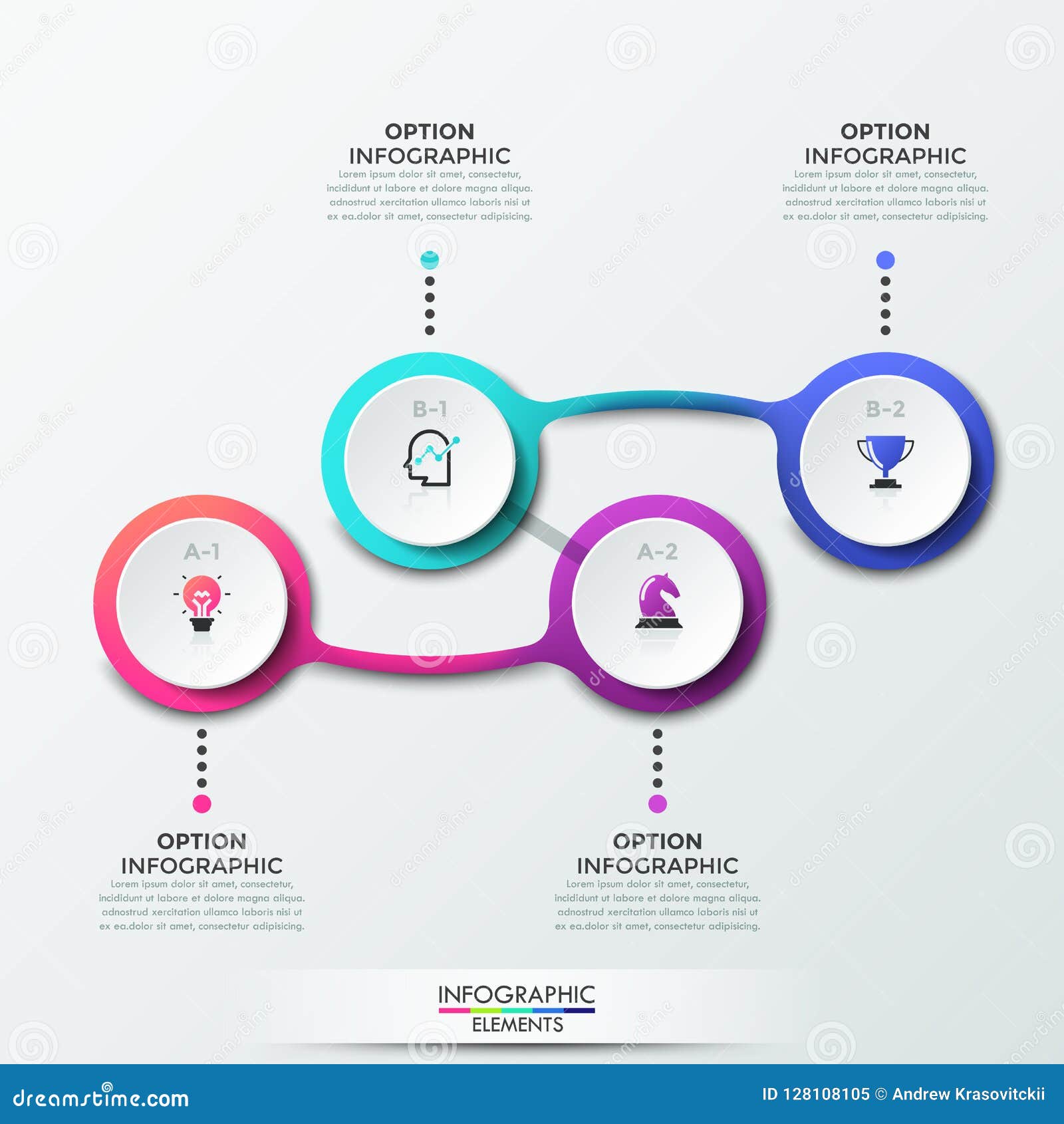 Modern Infographic Design Template Stock Vector - Illustration of ...