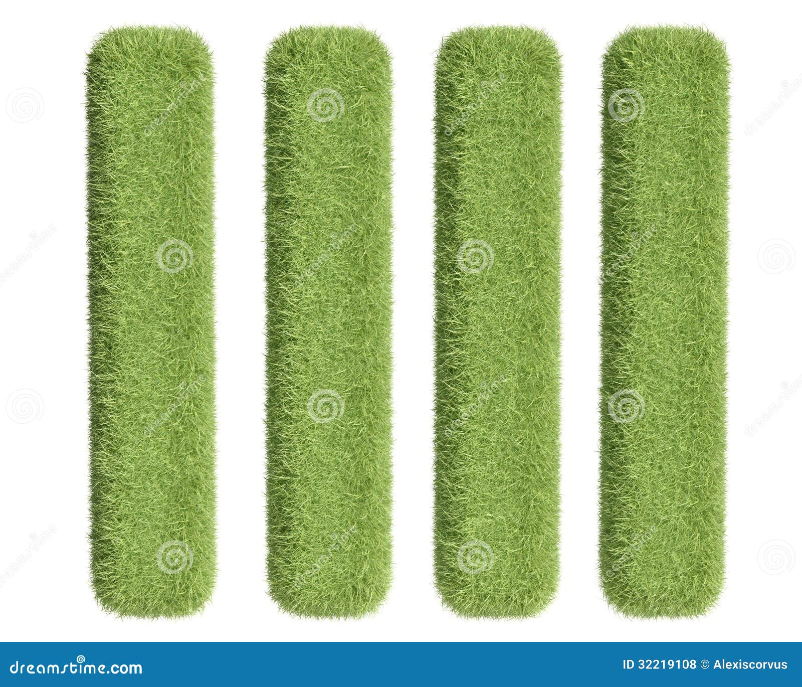 Four Green Grass Rectangles Stock Illustration - Illustration of cell ...