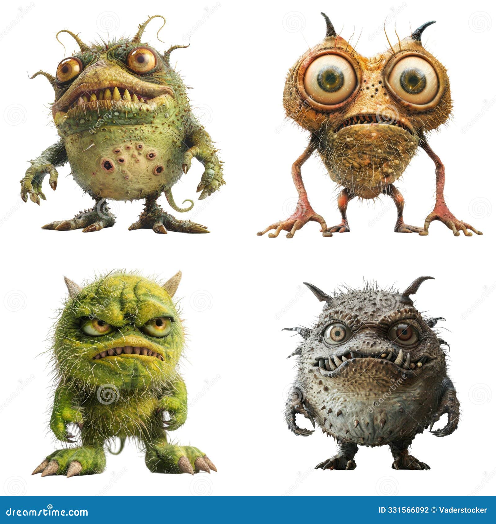 Cartoon Grotesque Funny Face With Big Toothy Smile | CartoonDealer.com ...