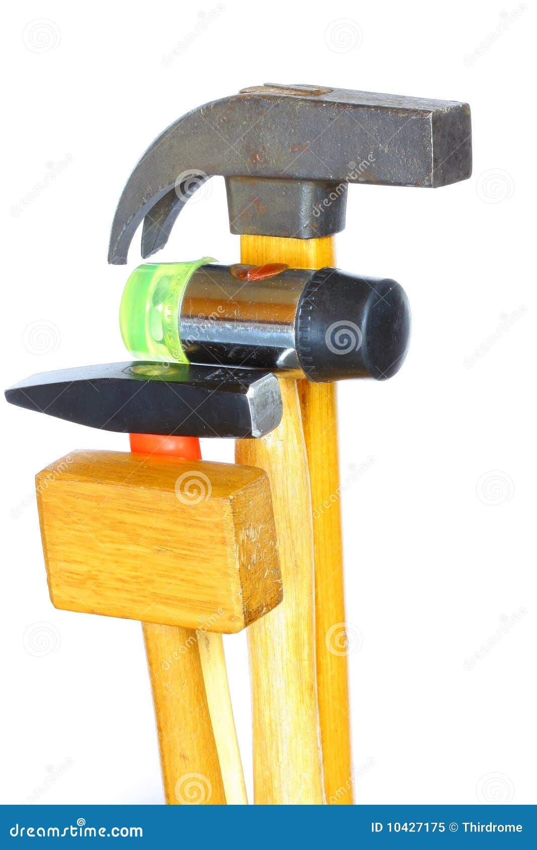 Four hammers stock image. Image of hammers, mechanician - 10427175