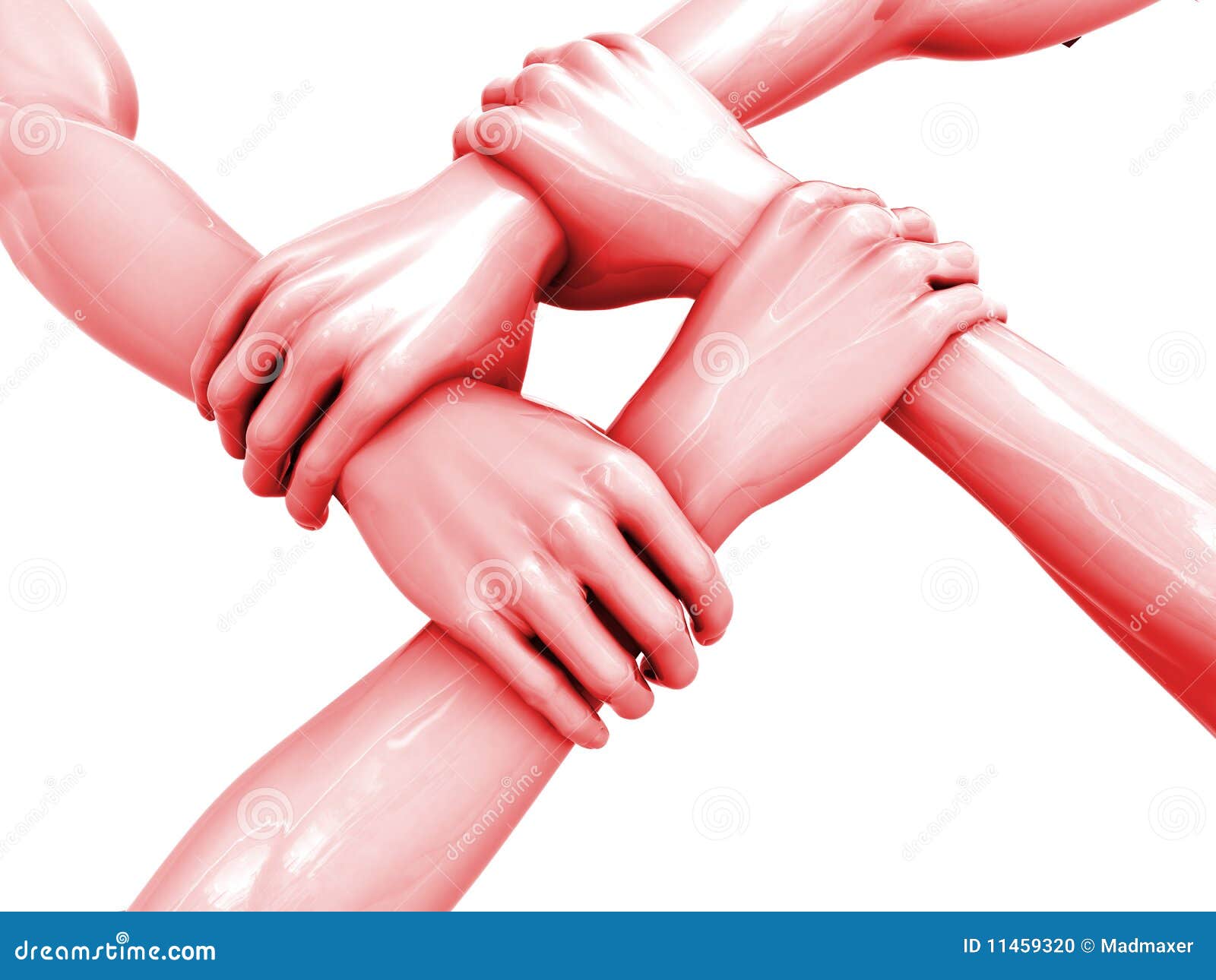 Four hands stock illustration. Illustration of group - 11459320