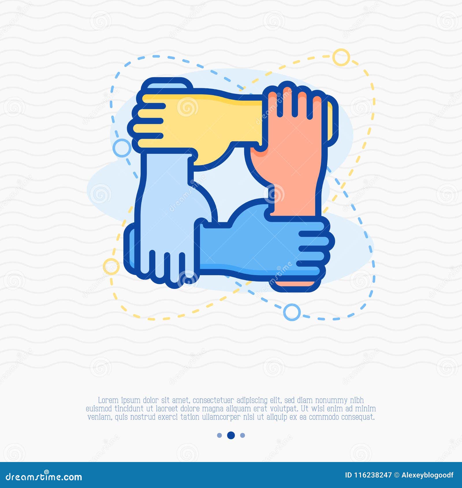 Four Hands Hold Together for the Wrist Other Stock Vector ... Four Hands Hold Together for the Wrist Other Stock Vector ...