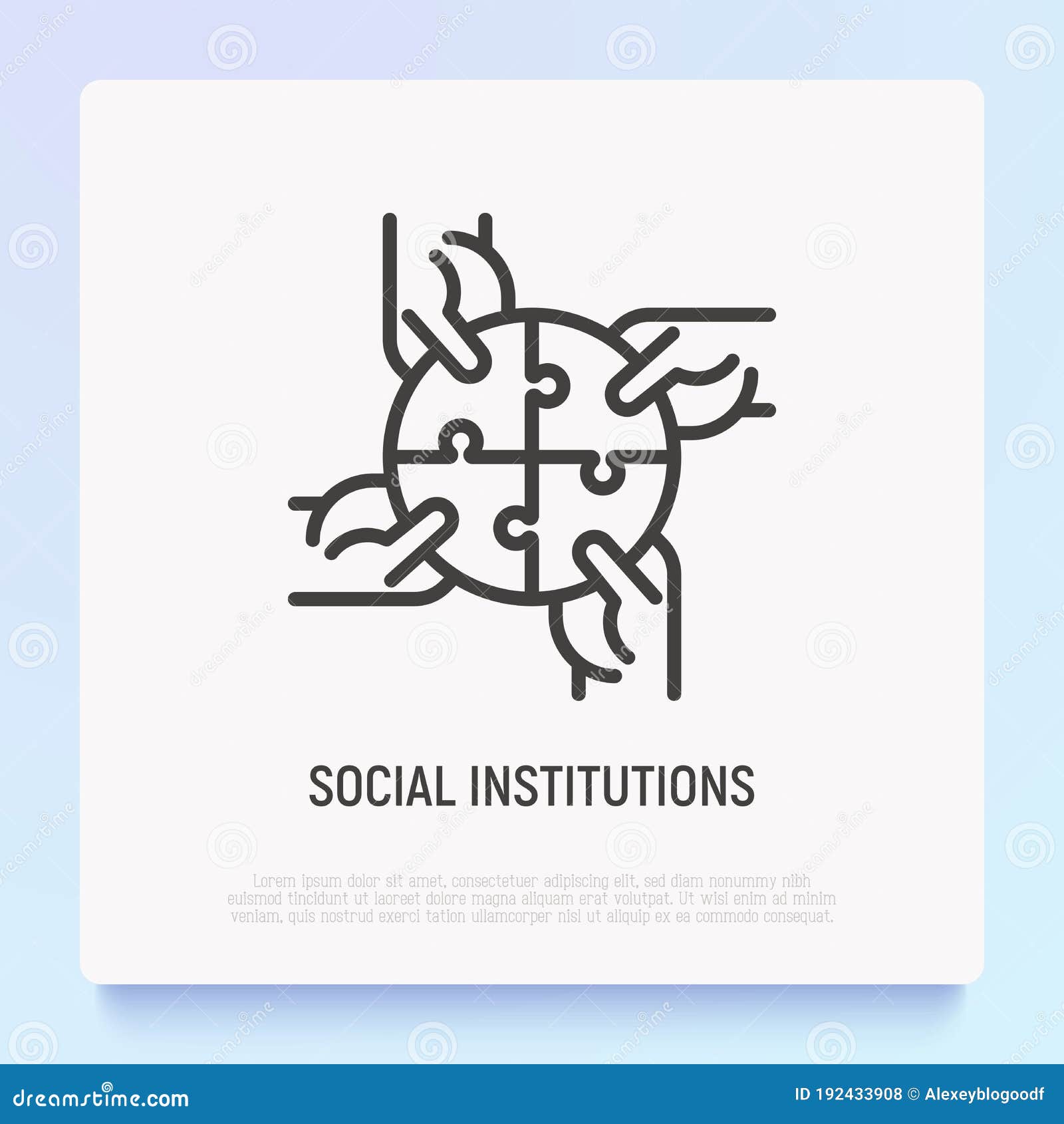 Four Hands Holding Different Pieces of Puzzle. Symbol of Social ...