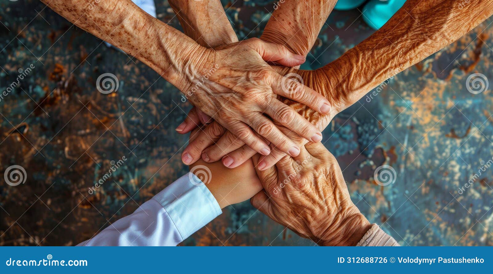 Four Hands Stacked on Top of Each Other Stock Photo - Image of vein ...